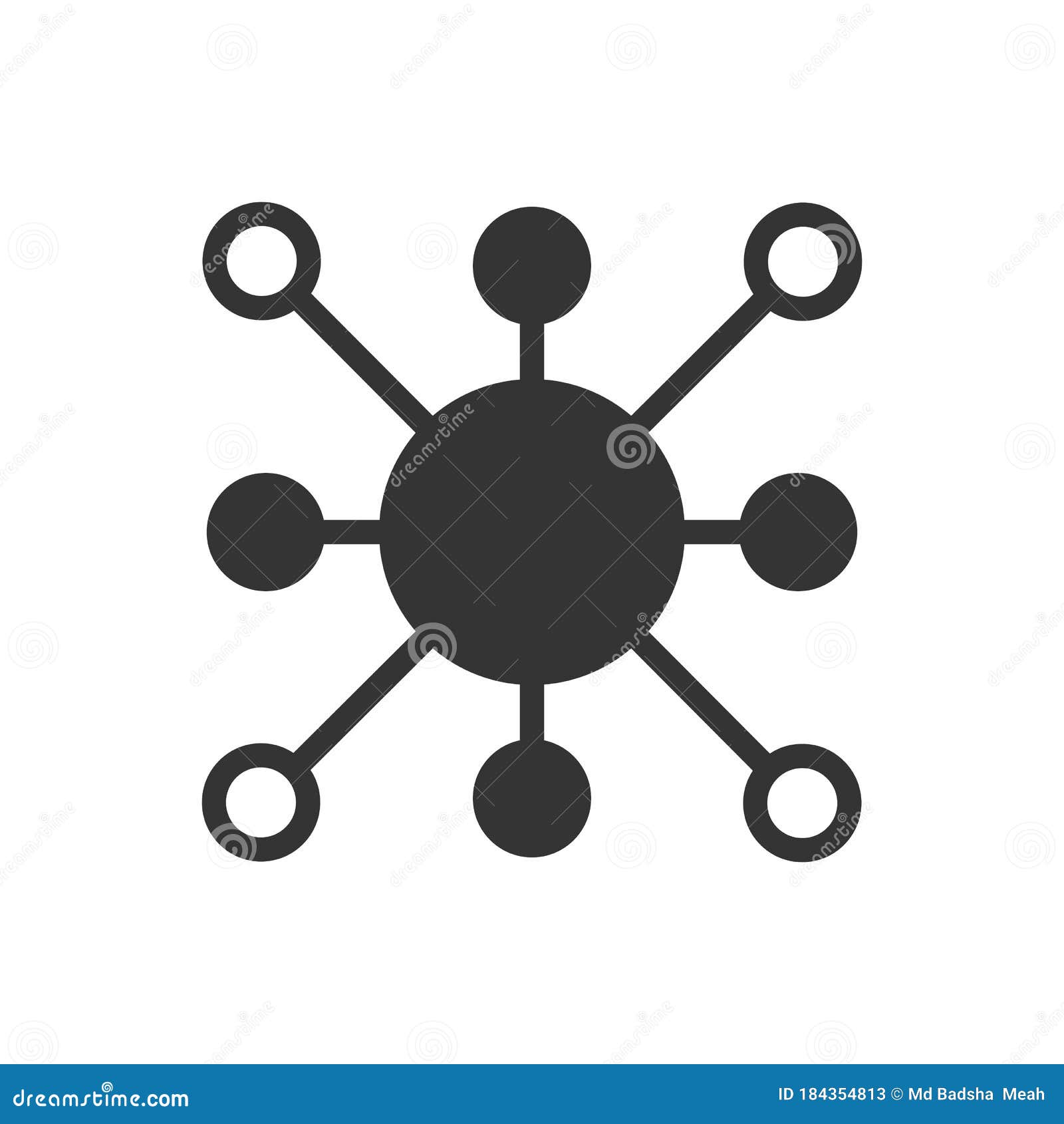 Connectivity Network Icon stock vector. Illustration of illustrations ...