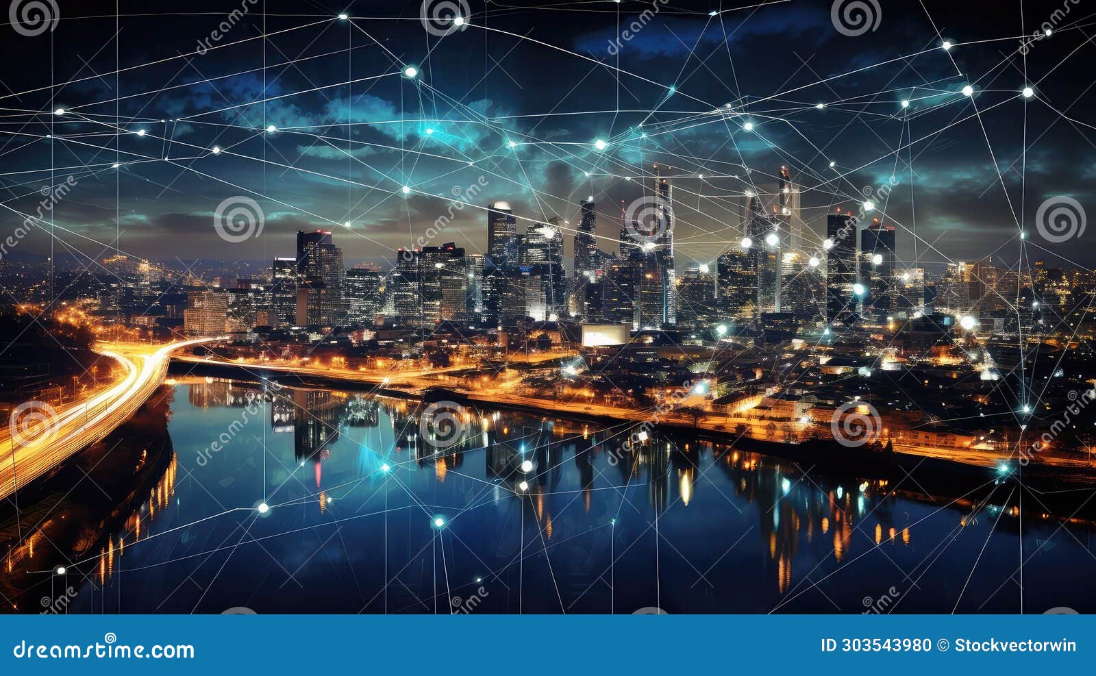Connectivity Network Internet Background Stock Illustration ...