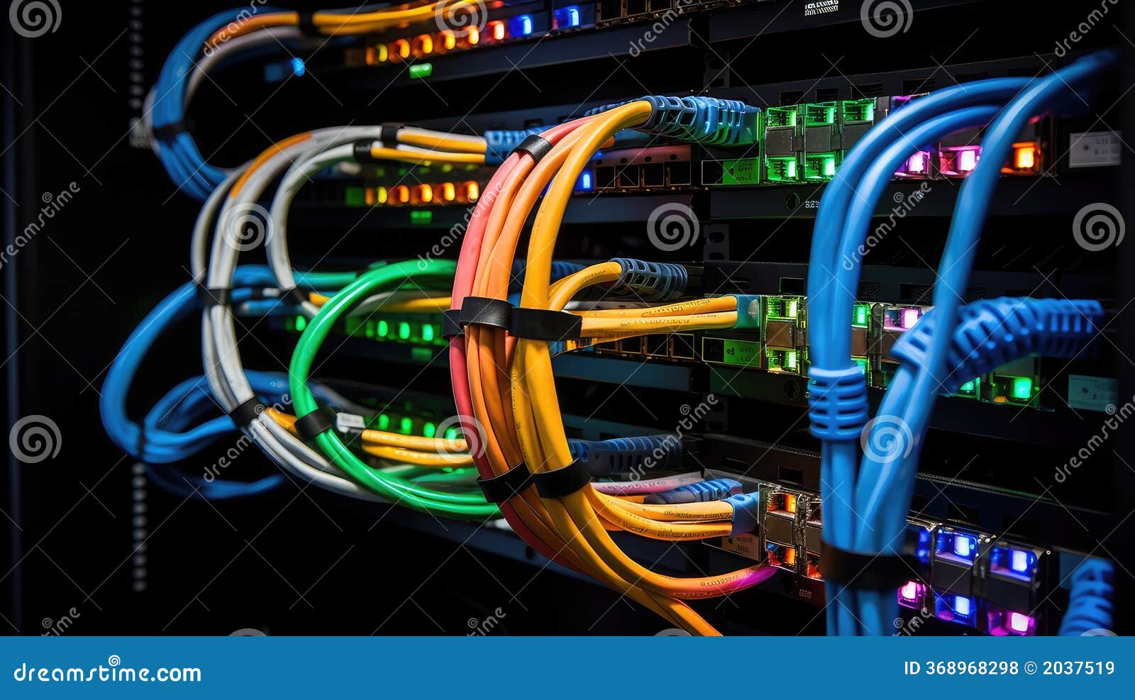 Telecommunications Cabling Structured Royalty-Free Cartoon ...