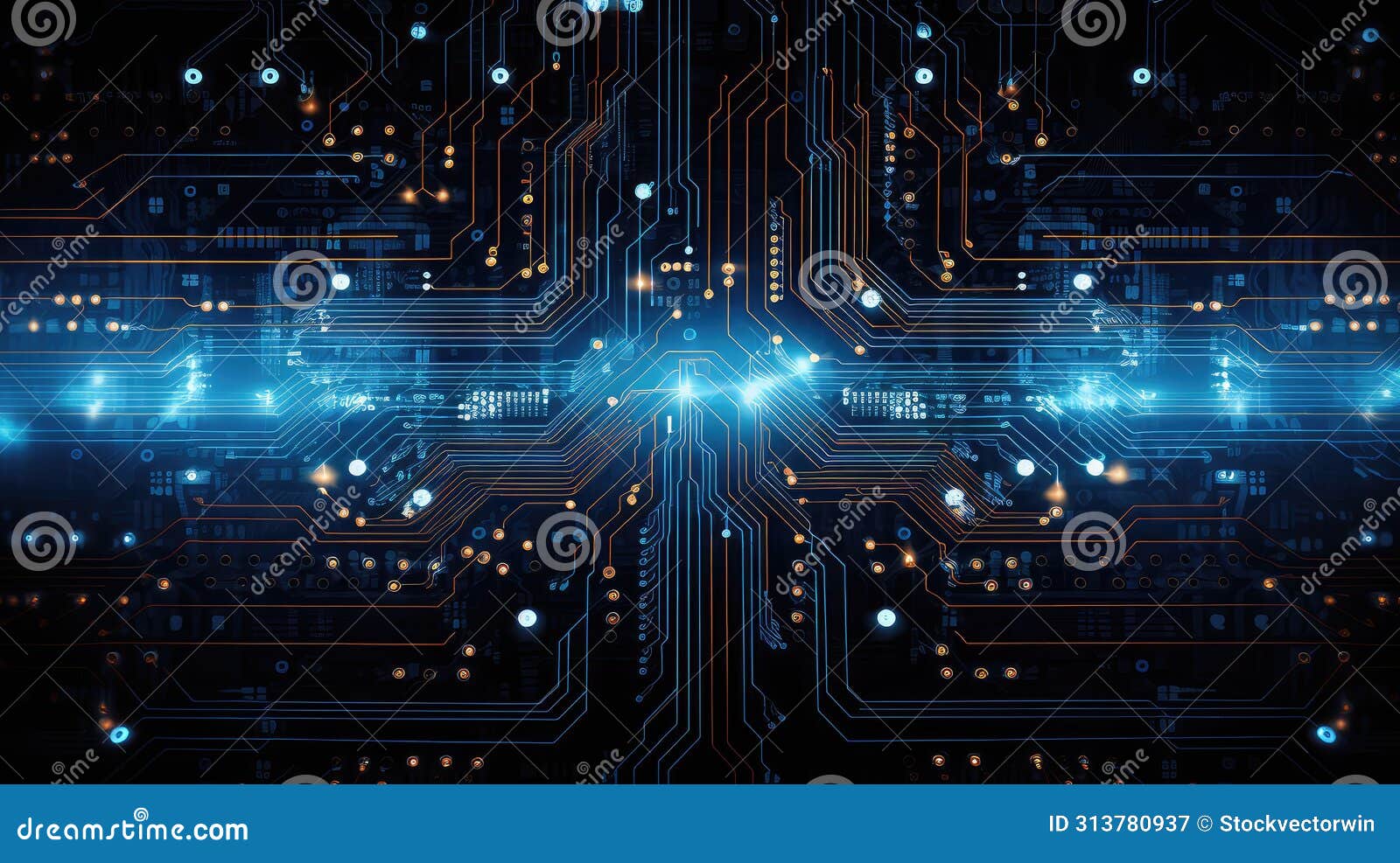 Connectivity Technology Backdrop Stock Illustration - Illustration of ...