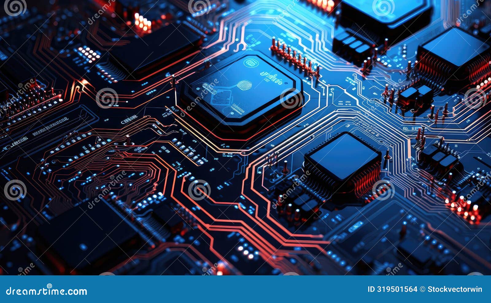 Connectivity Technology Grid Stock Illustration - Illustration of ...