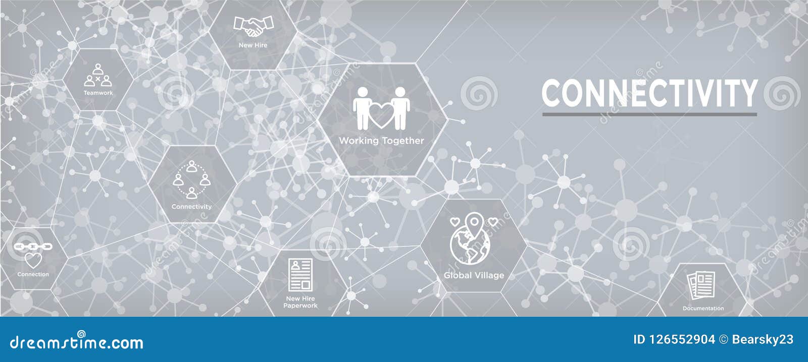 Connectivity Web Header Banner with Togetherness, Connectnedness Stock ...