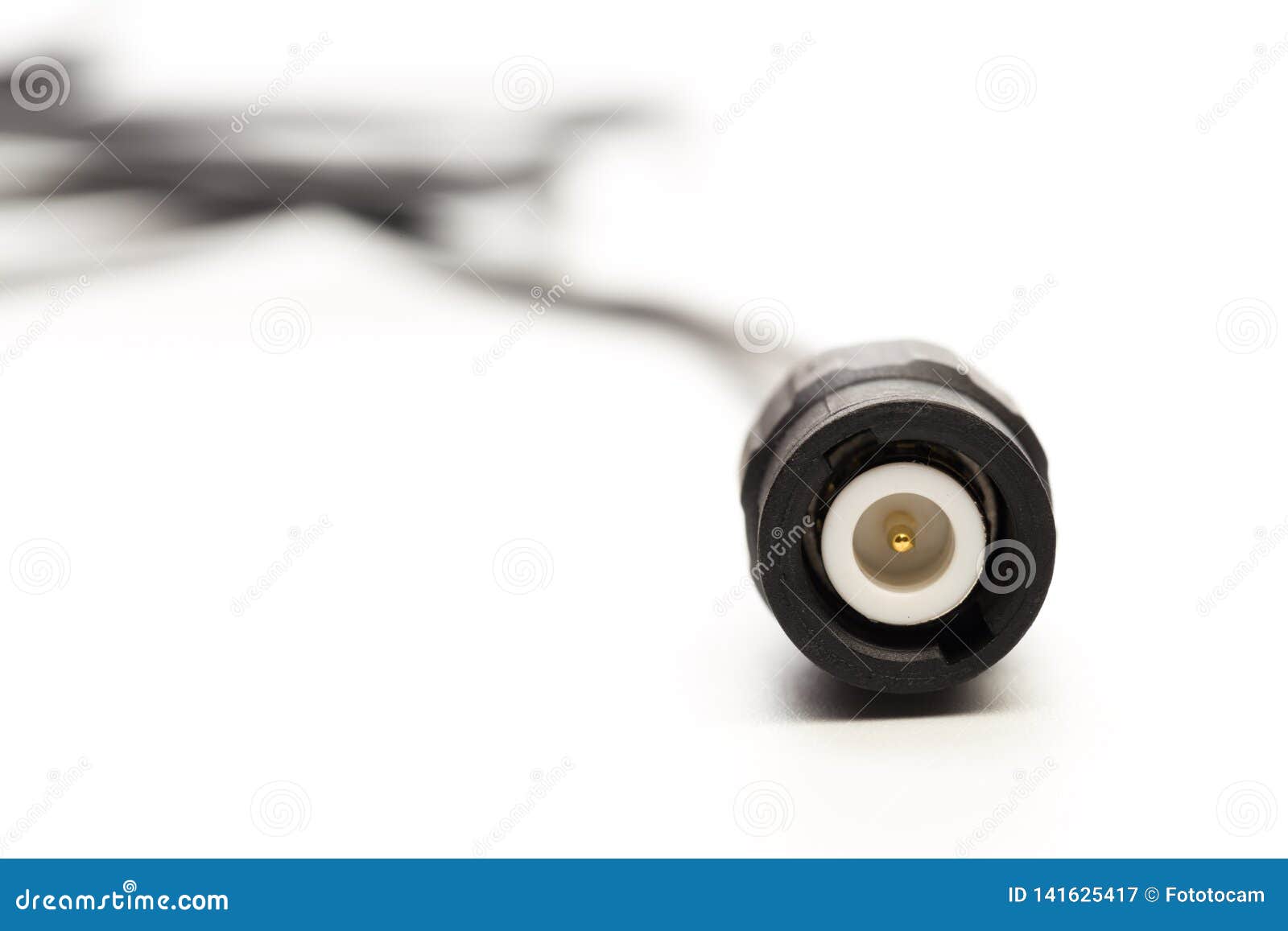 Connector BNC Isolated on White Background, Close Up View Stock Image ...
