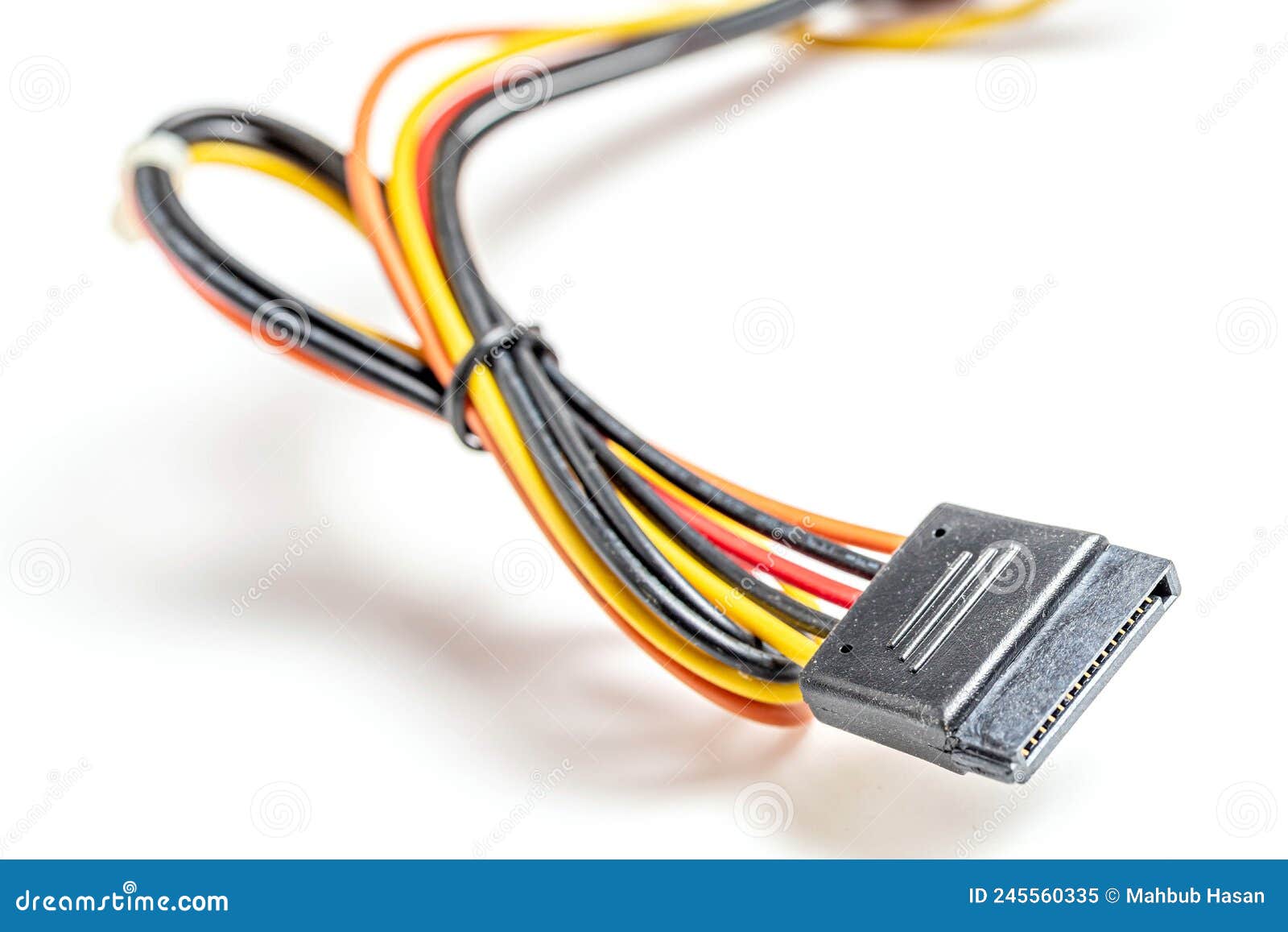 Connector Computer Wires Multicolored on White Background Stock Image ...