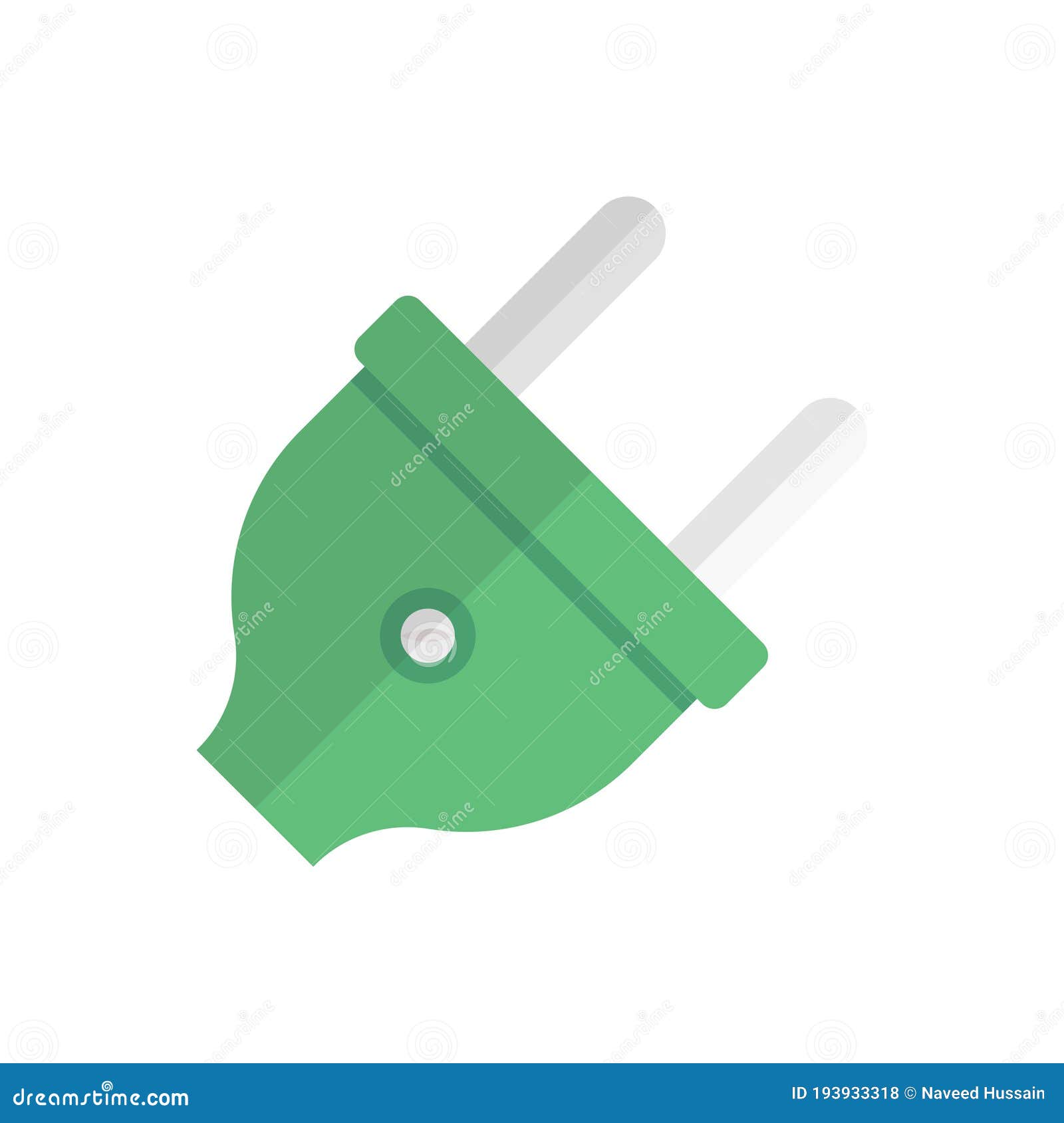 Connector flat color icon stock vector. Illustration of energy - 193933318