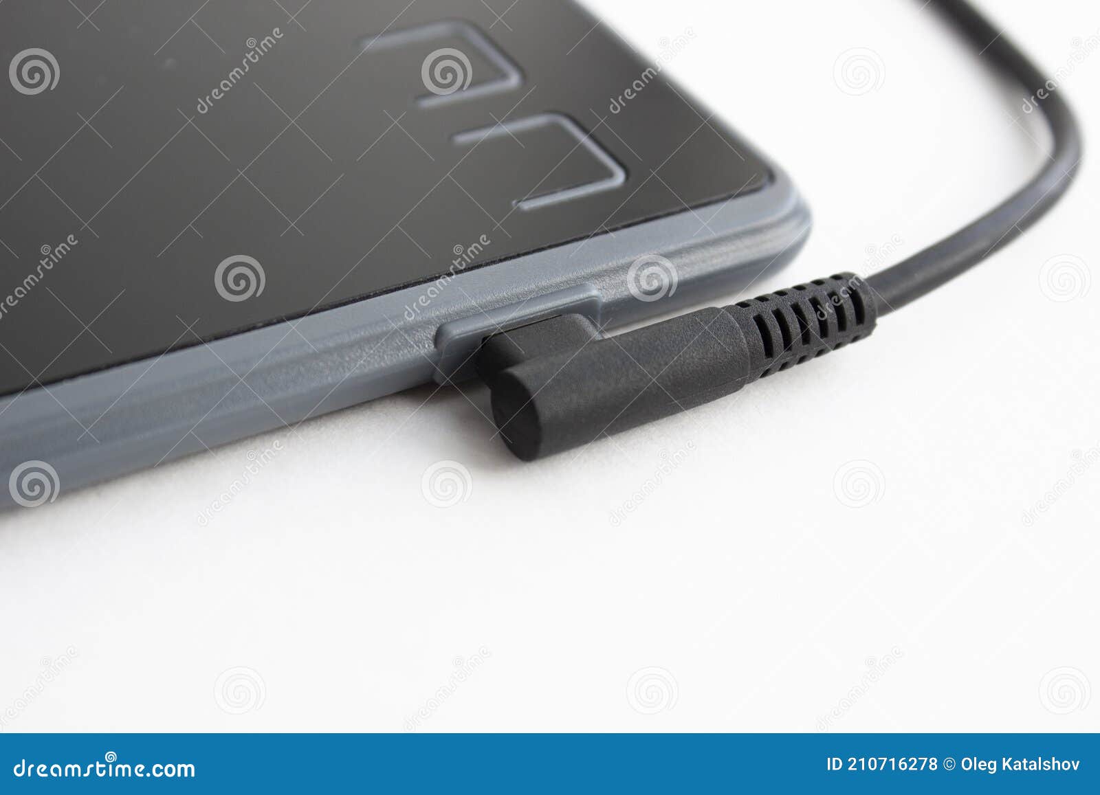 Connector for a Graphics Tablet. Micro USB Charging Input Stock Photo ...