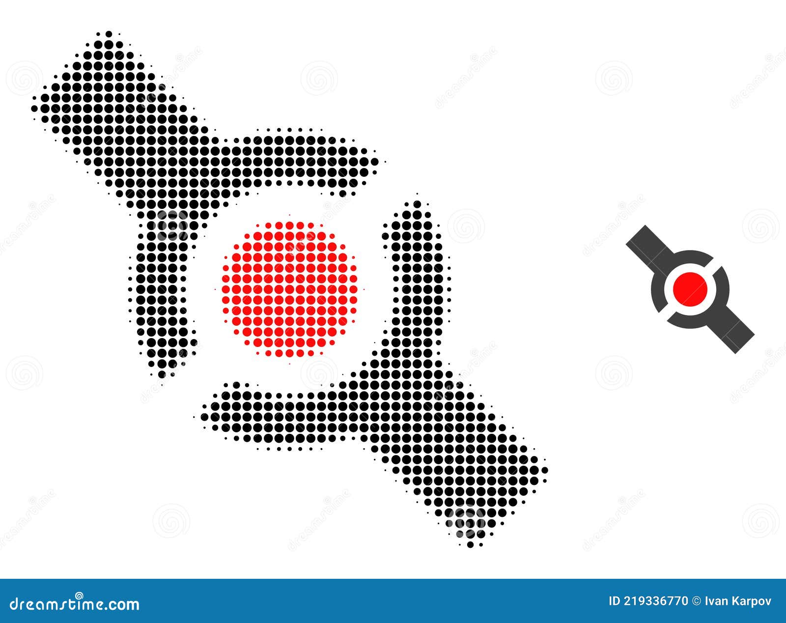 Connector Halftone Dot Icon Stock Vector - Illustration of texture ...