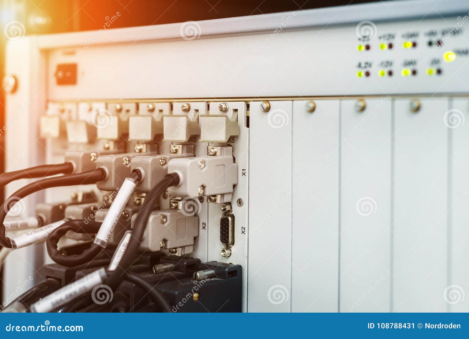 Connector of High-frequency Cable. Stock Image - Image of steel ...