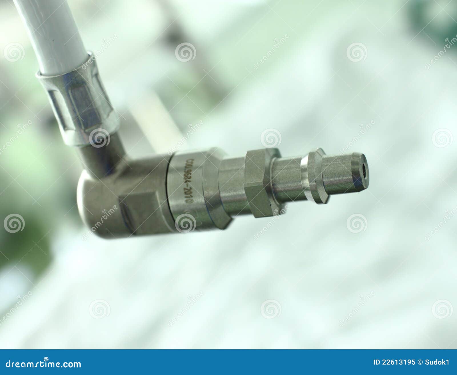 Connector for Medical Gases Stock Image - Image of hanging, rack: 22613195