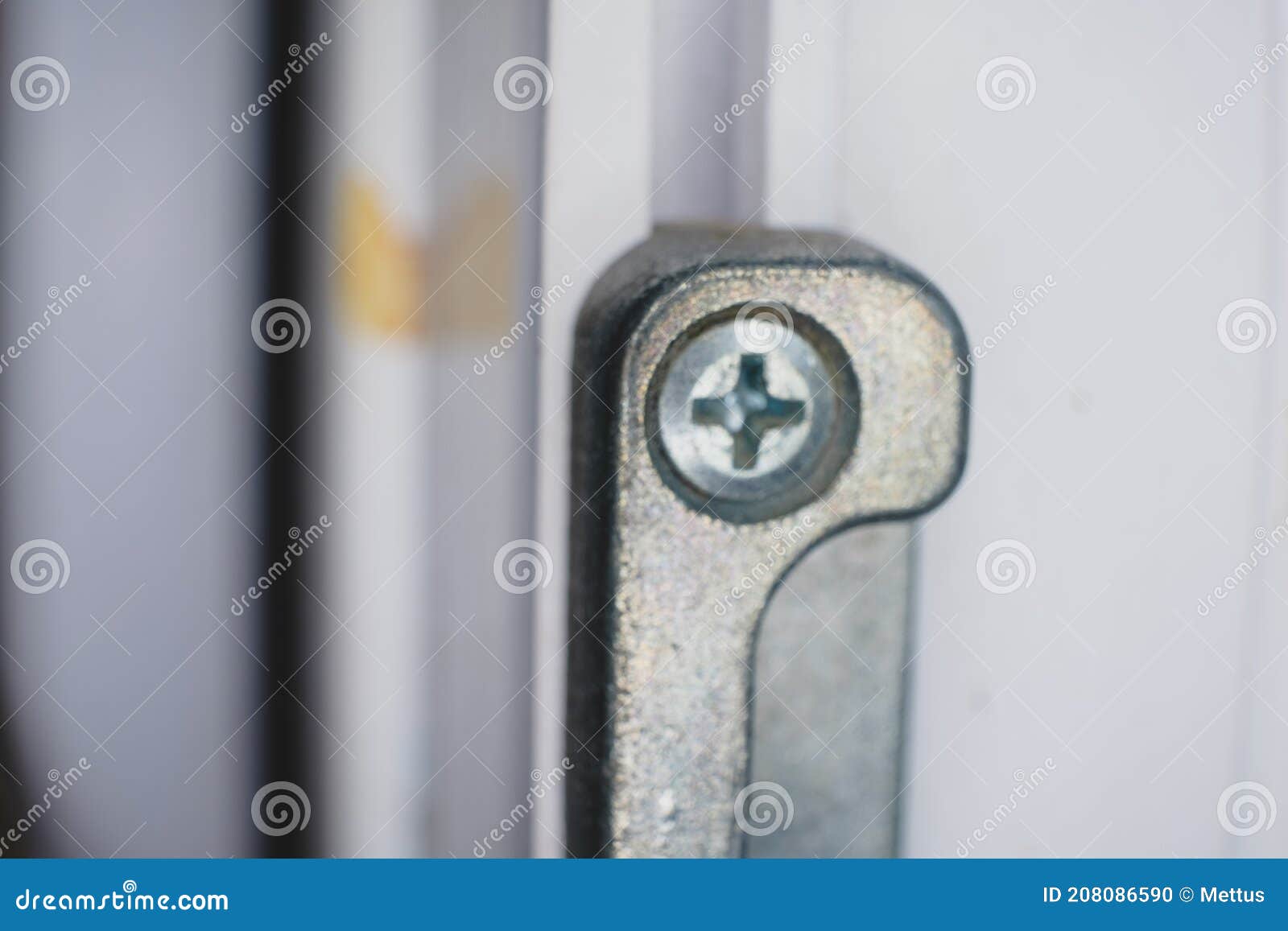 Connector on the Modern Plastic Window Stock Photo - Image of door ...
