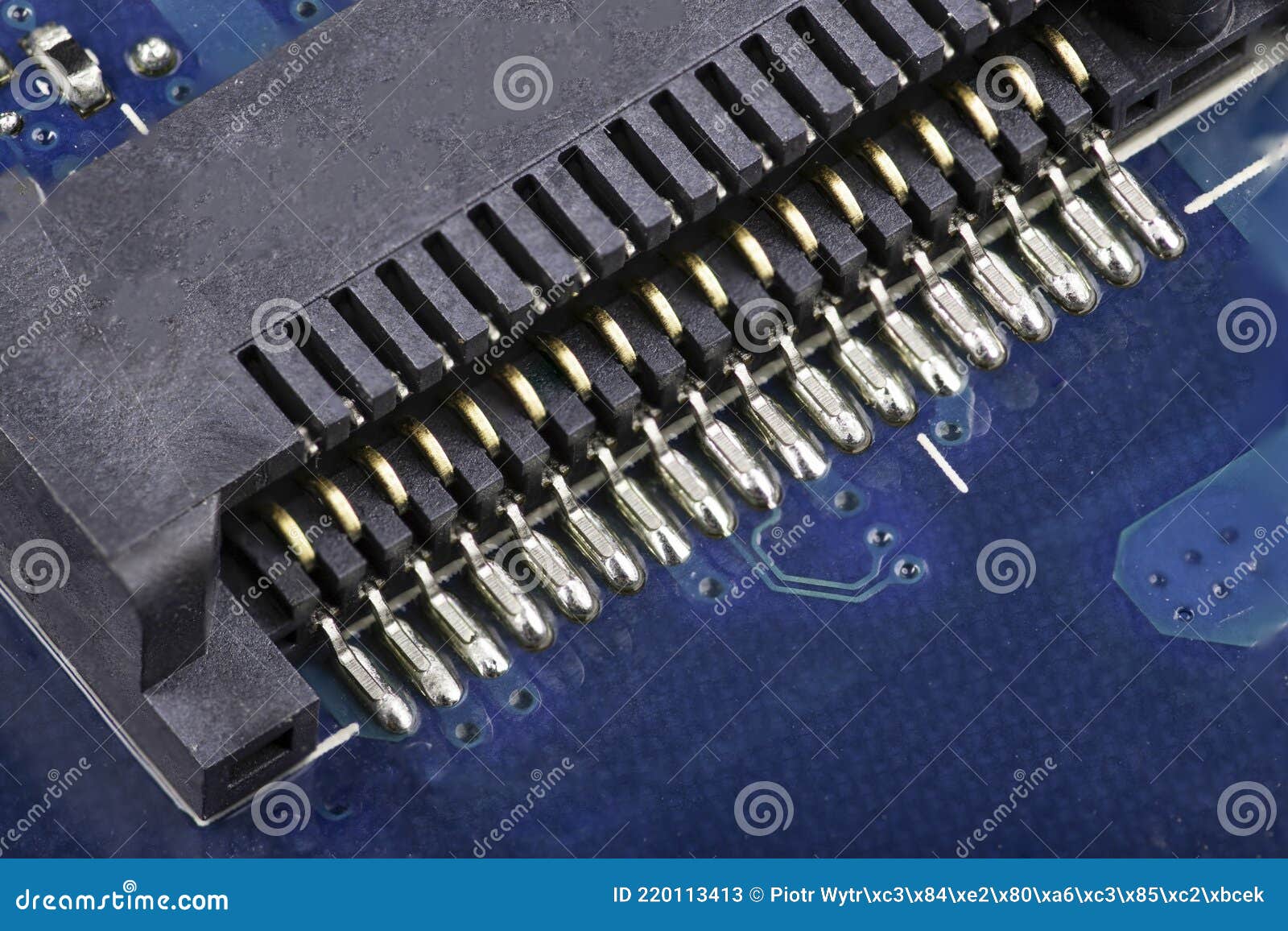 Connector for Plugging Computer Accessories on the Motherboard. the ...