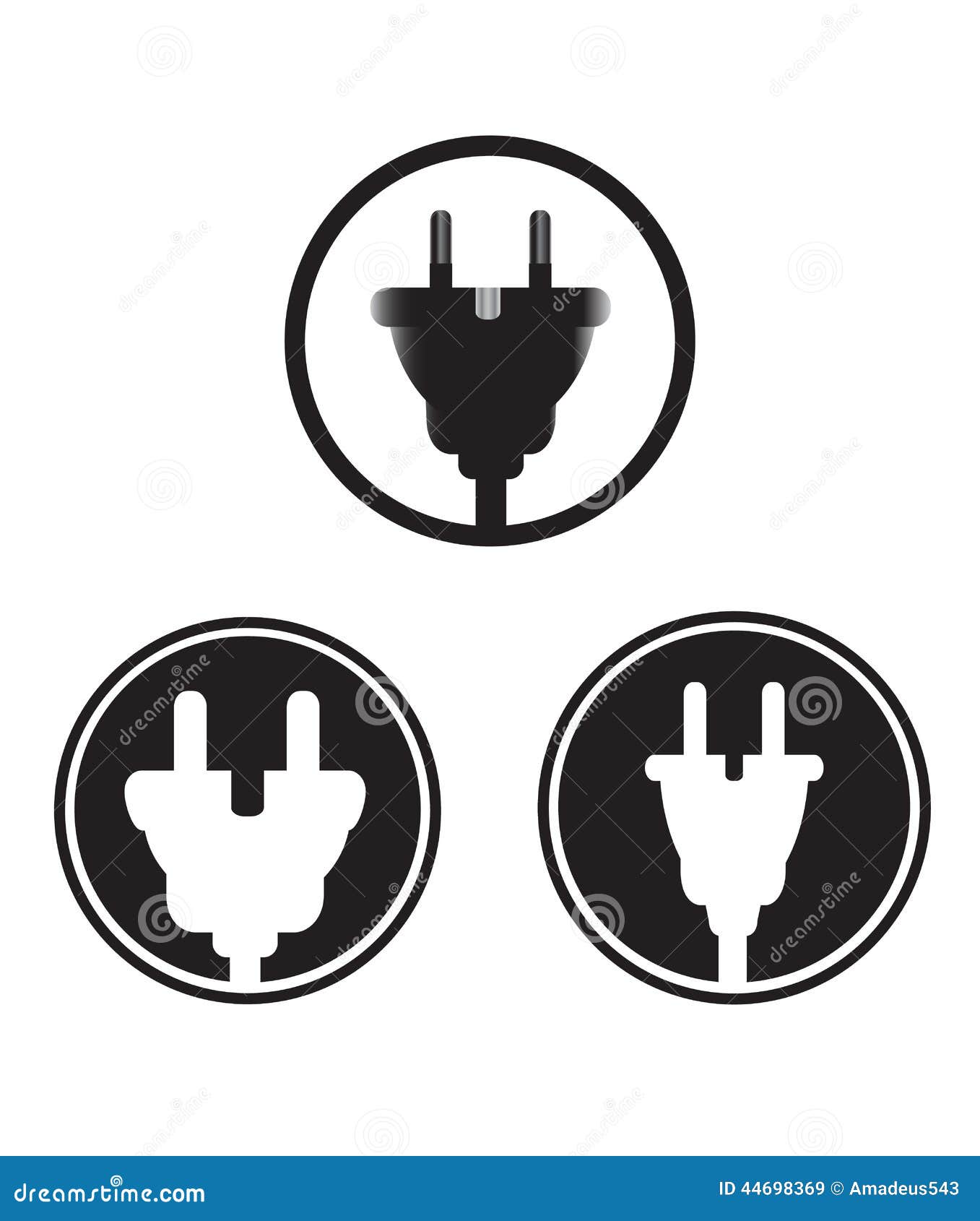 Connector Plugs Vector Illustration | CartoonDealer.com #44698369