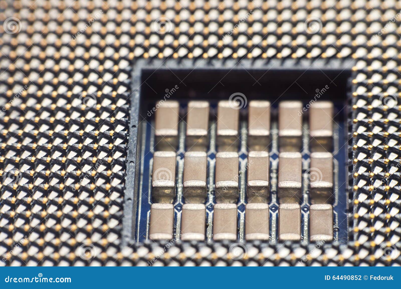 Connector for the Processor Stock Photo - Image of system, electricity ...