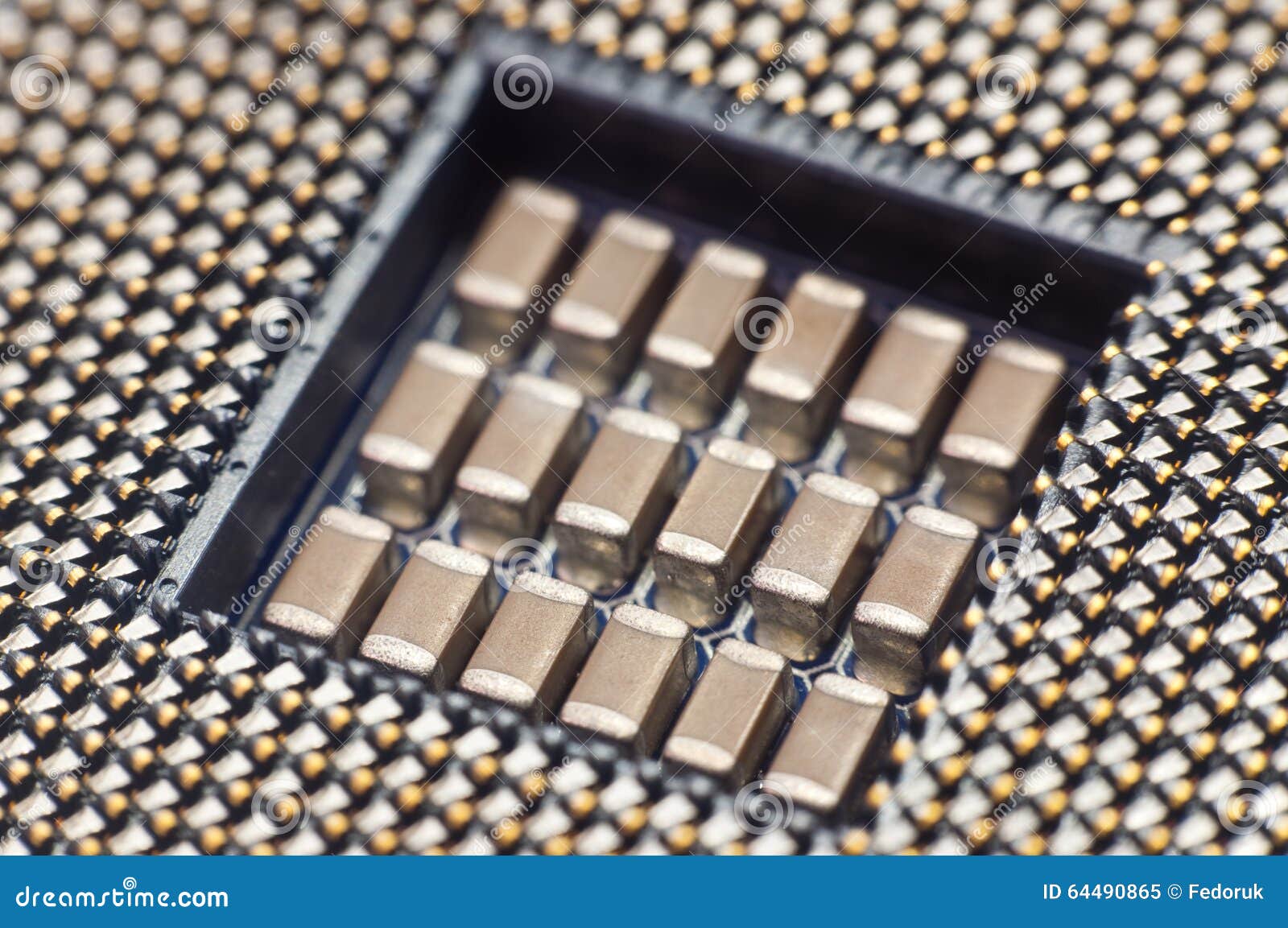 Connector for the Processor Stock Image - Image of board, system: 64490865