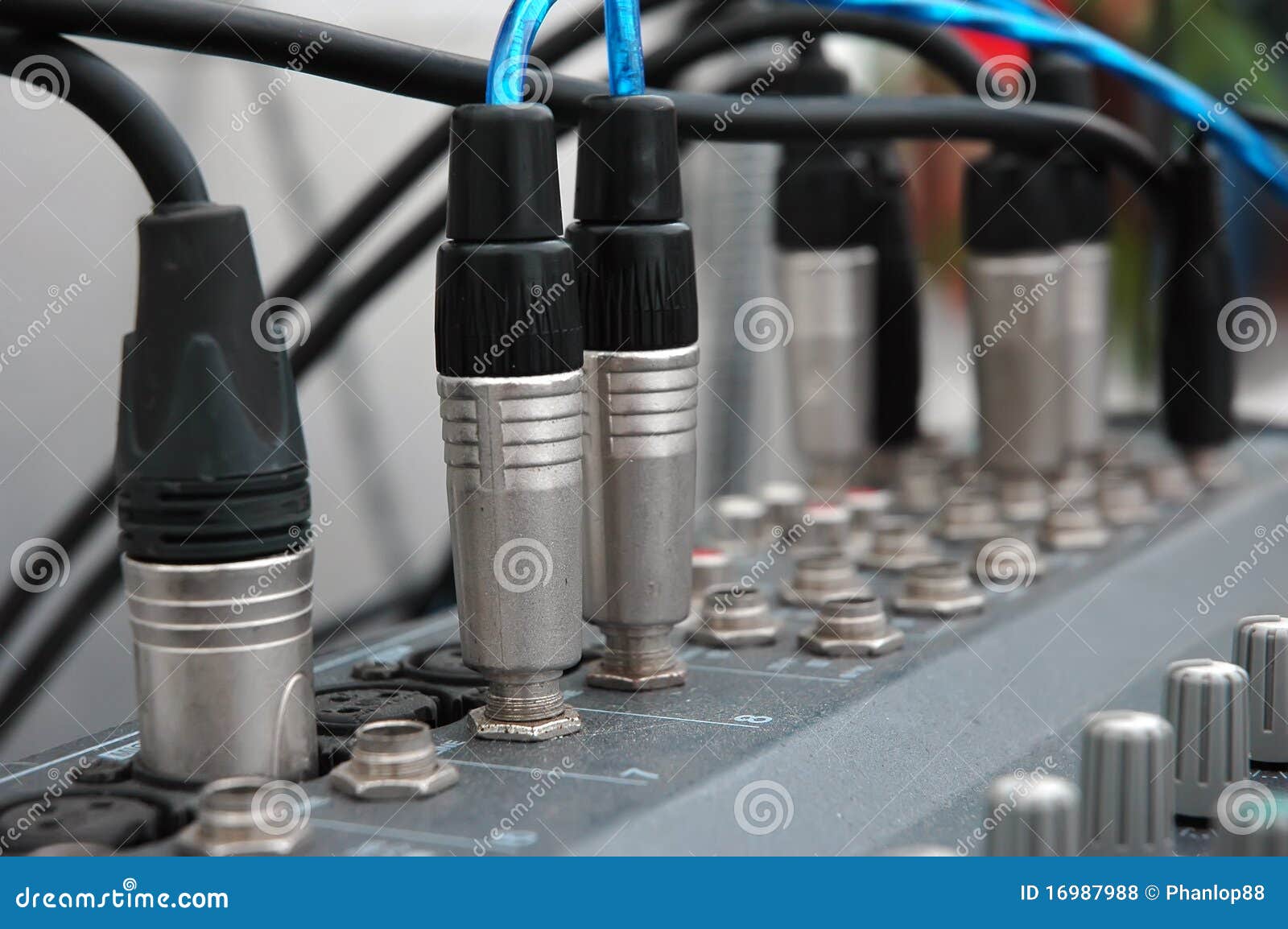Connector Signal Sound Mixer Stock Photo - Image of button, equalizer ...