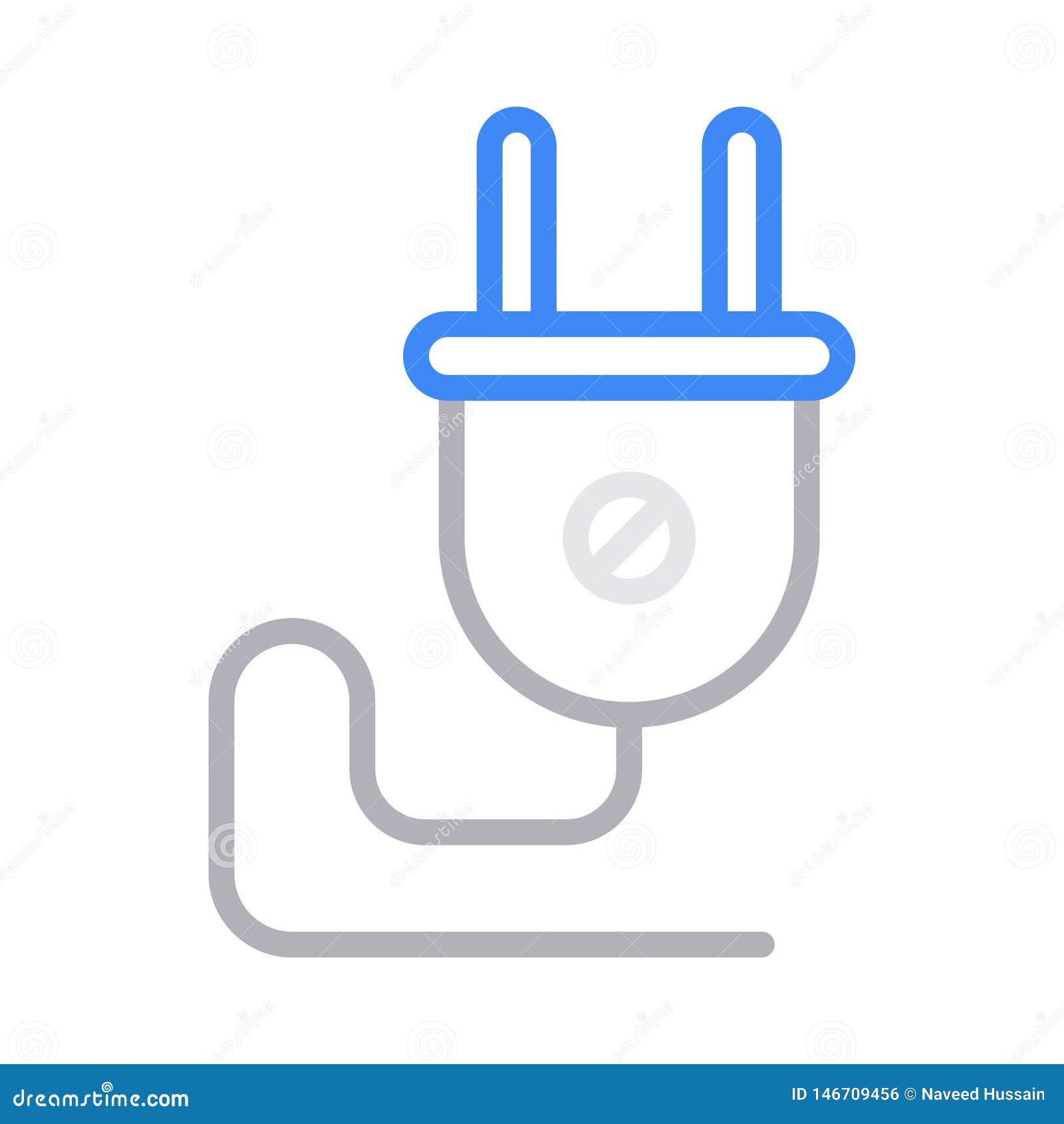 Connector Thin Line Color Vector Icon Stock Illustration - Illustration ...