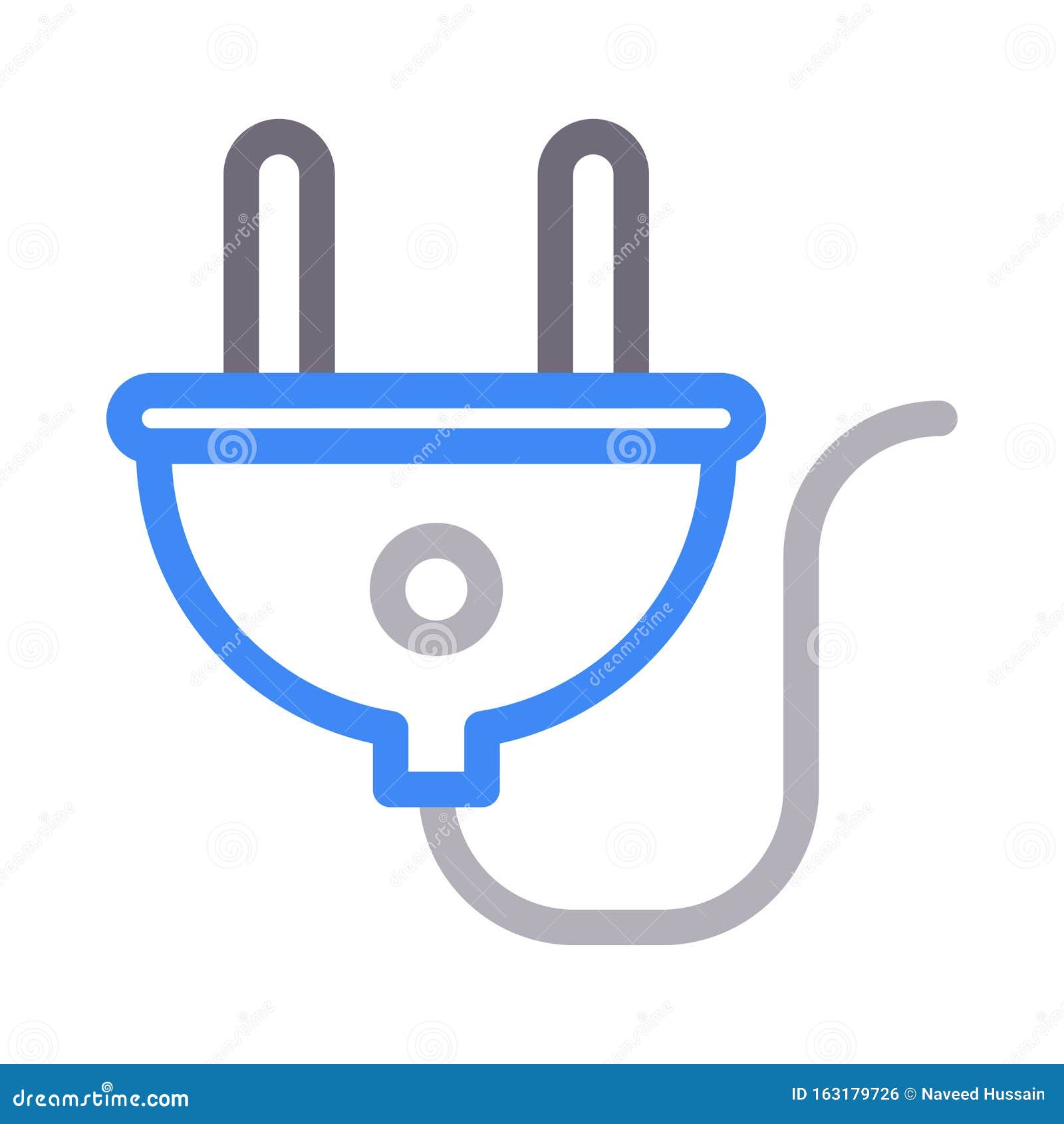 Connector Vector Color Line Icon Stock Vector - Illustration of plug ...