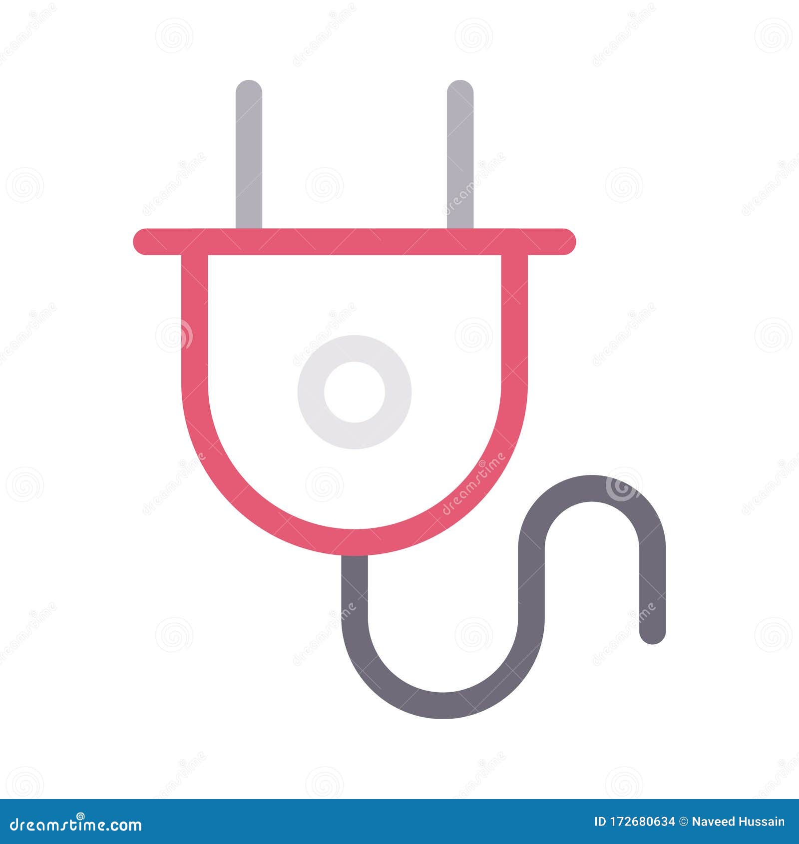 Connector Vector Color Line Icon Stock Vector - Illustration of ...