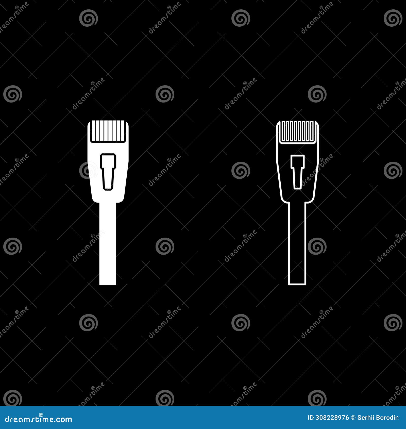 Connector with Wire Technology Ethernet Rj45 Internet Concept Cable ...