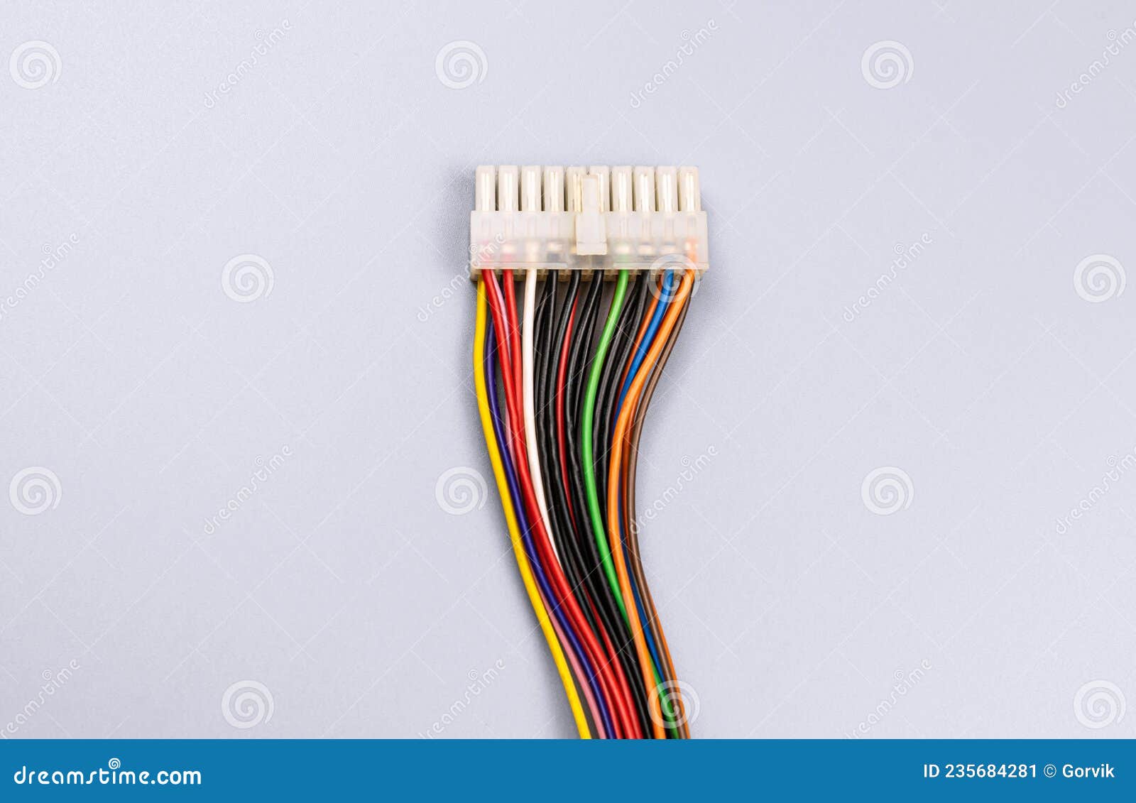 Connector with Wires of Different Colors To Power Various Components of ...