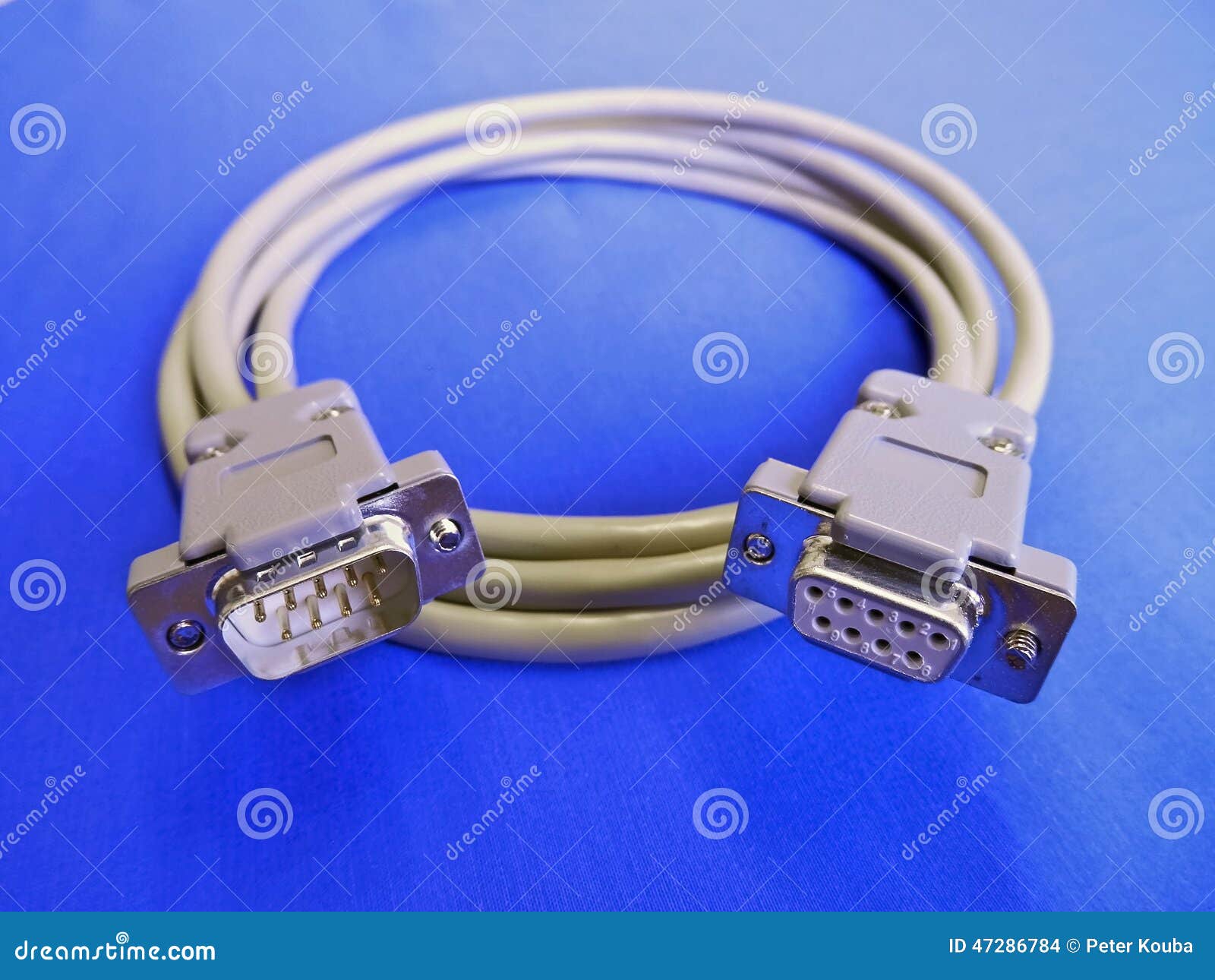 Connectors and Cable for Electrical Interface. Stock Photo - Image of ...