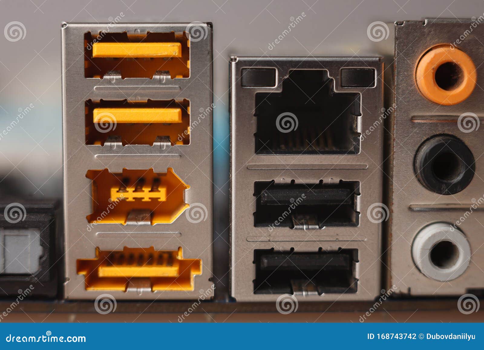 Connectors USB in the Computer Generation Stock Photo - Image of cables ...