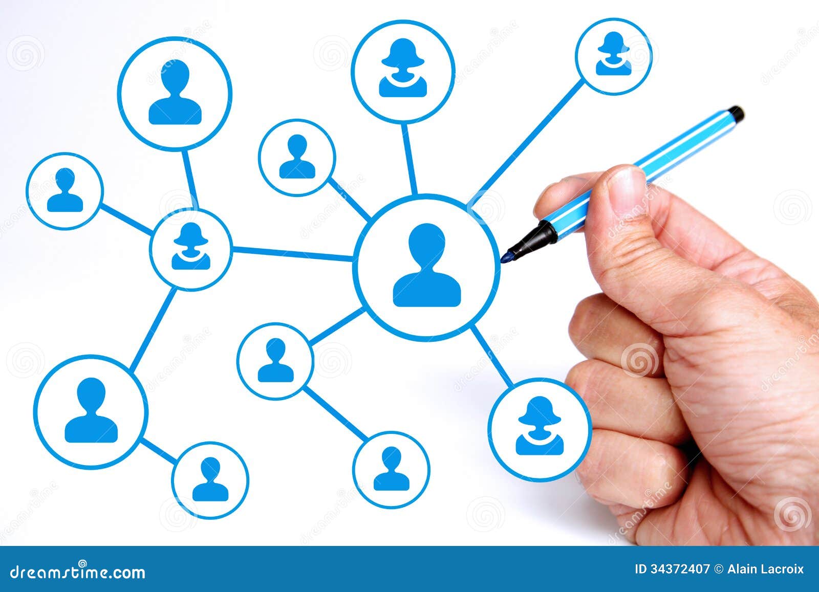 Connessioni di rete immagine stock. Immagine di amico - 34372407