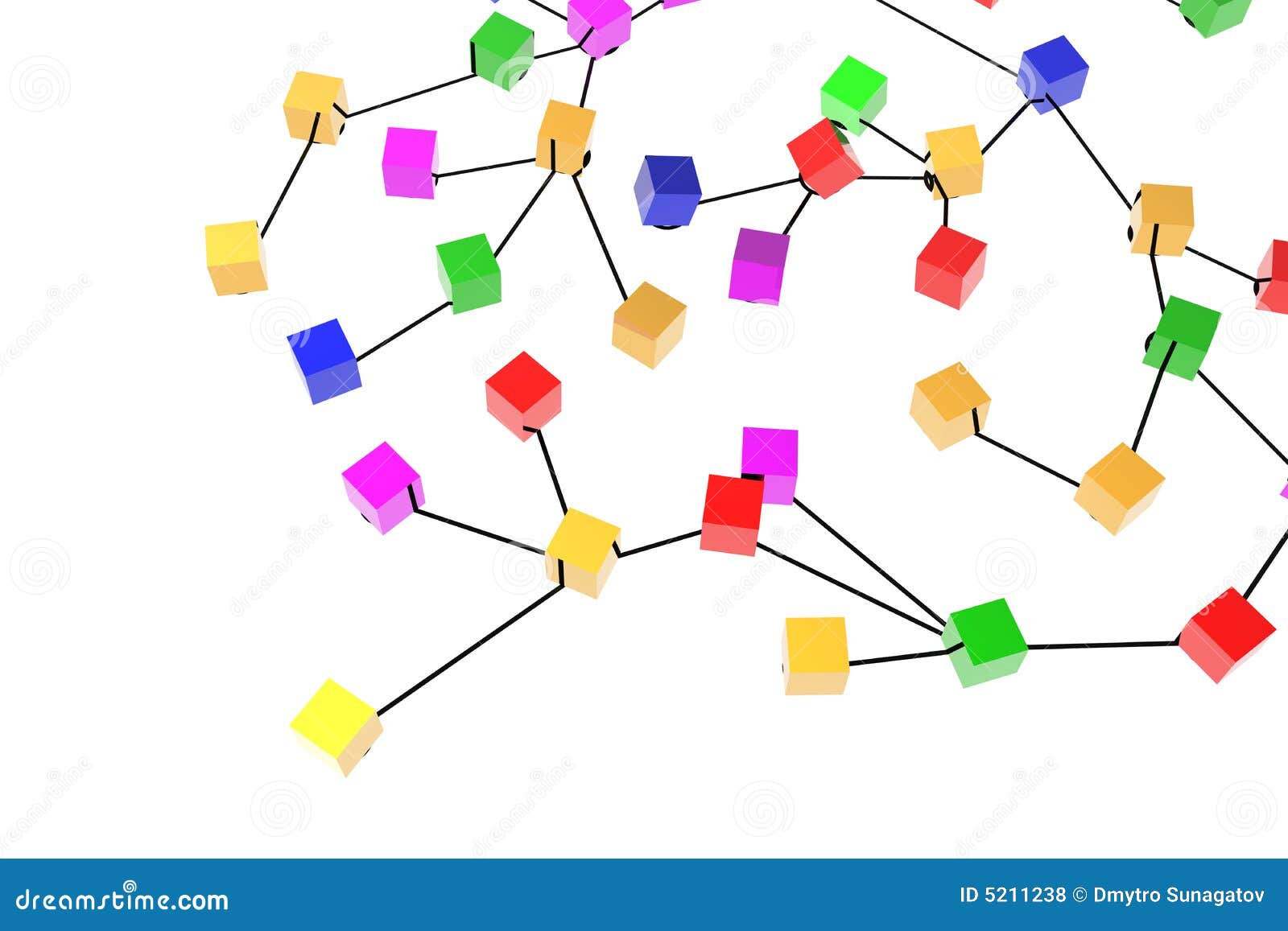Connessioni Di Rete 3d Immagine. Immagine: 5211238