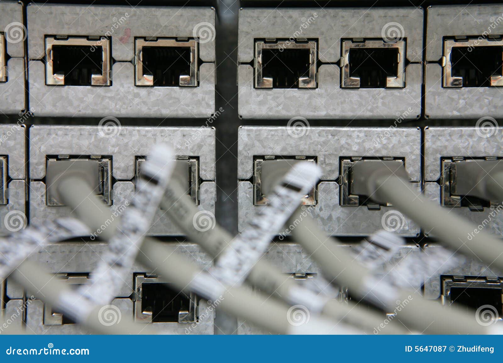 Connessioni Di Rete Che Entrano In Scaffale Immagine. Immagine: 5647087