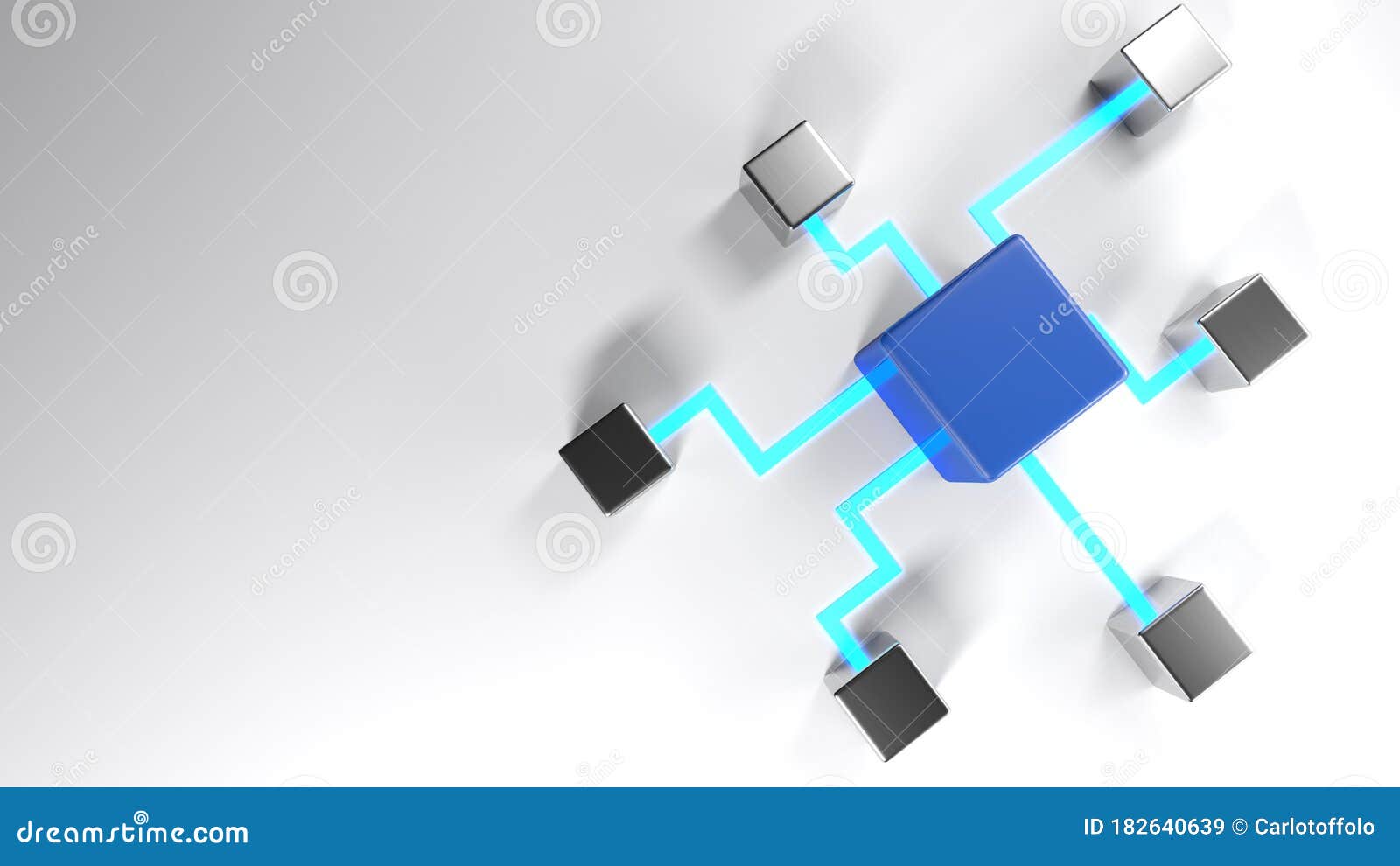 Connessioni Di Rete Sfondo 3d Rendering Illustrazione Illustrazione di ...