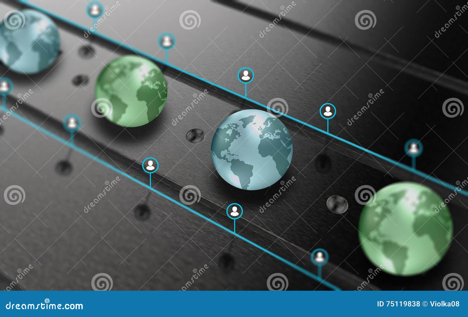 Connexion Et Communication, Partage Des Informations Global ...