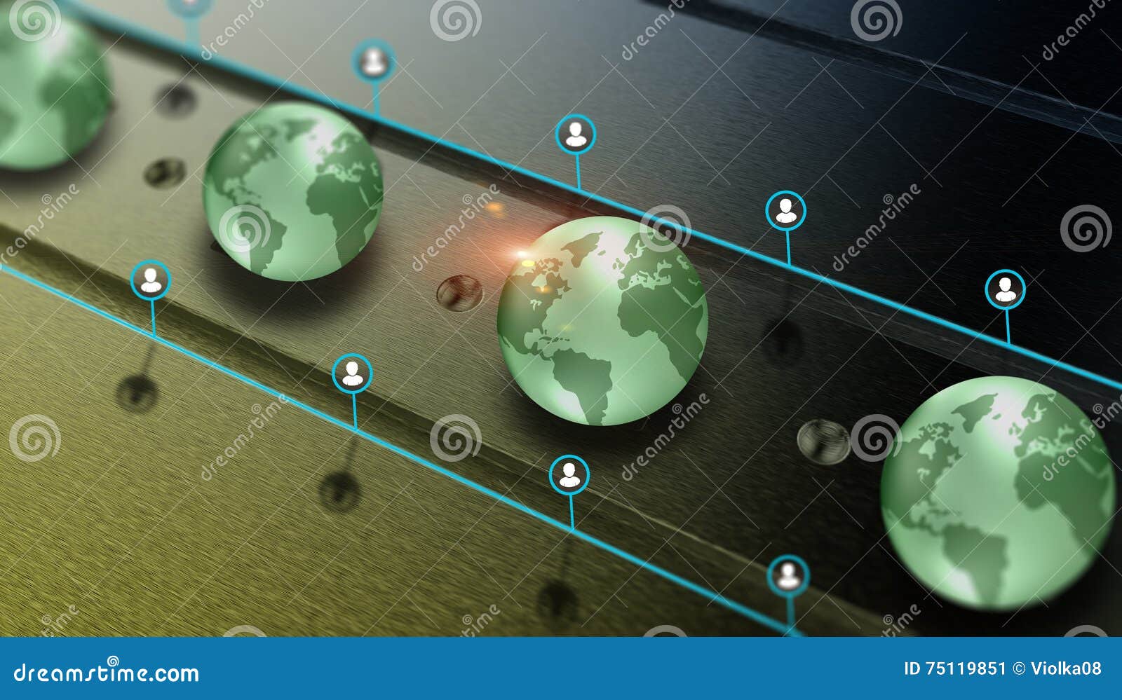 Connexion Et Communication, Partage Des Informations Global ...