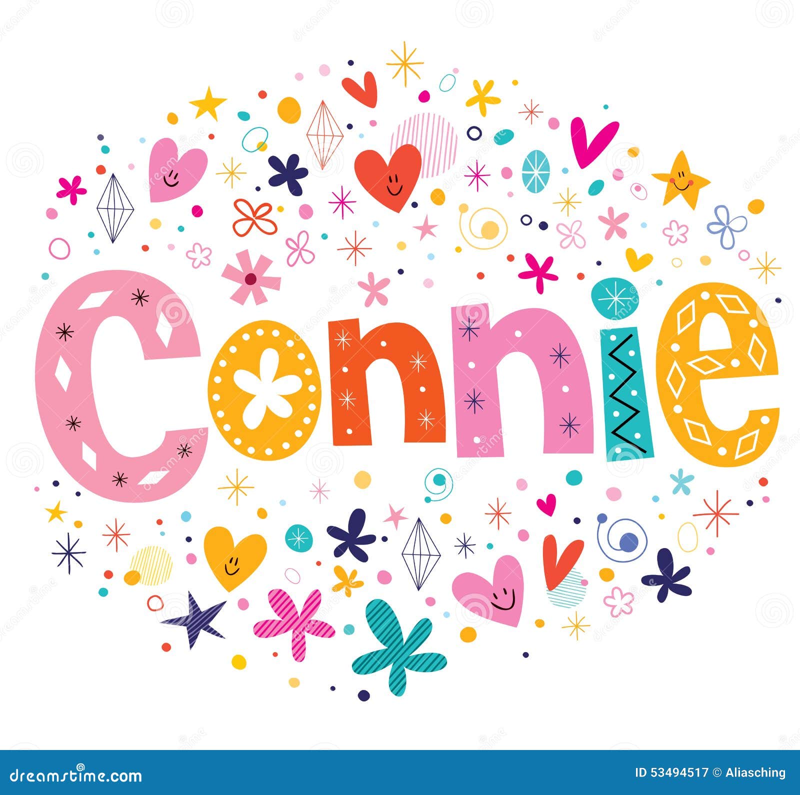 Kim Girls Name Vector Illustration | CartoonDealer.com #53494742