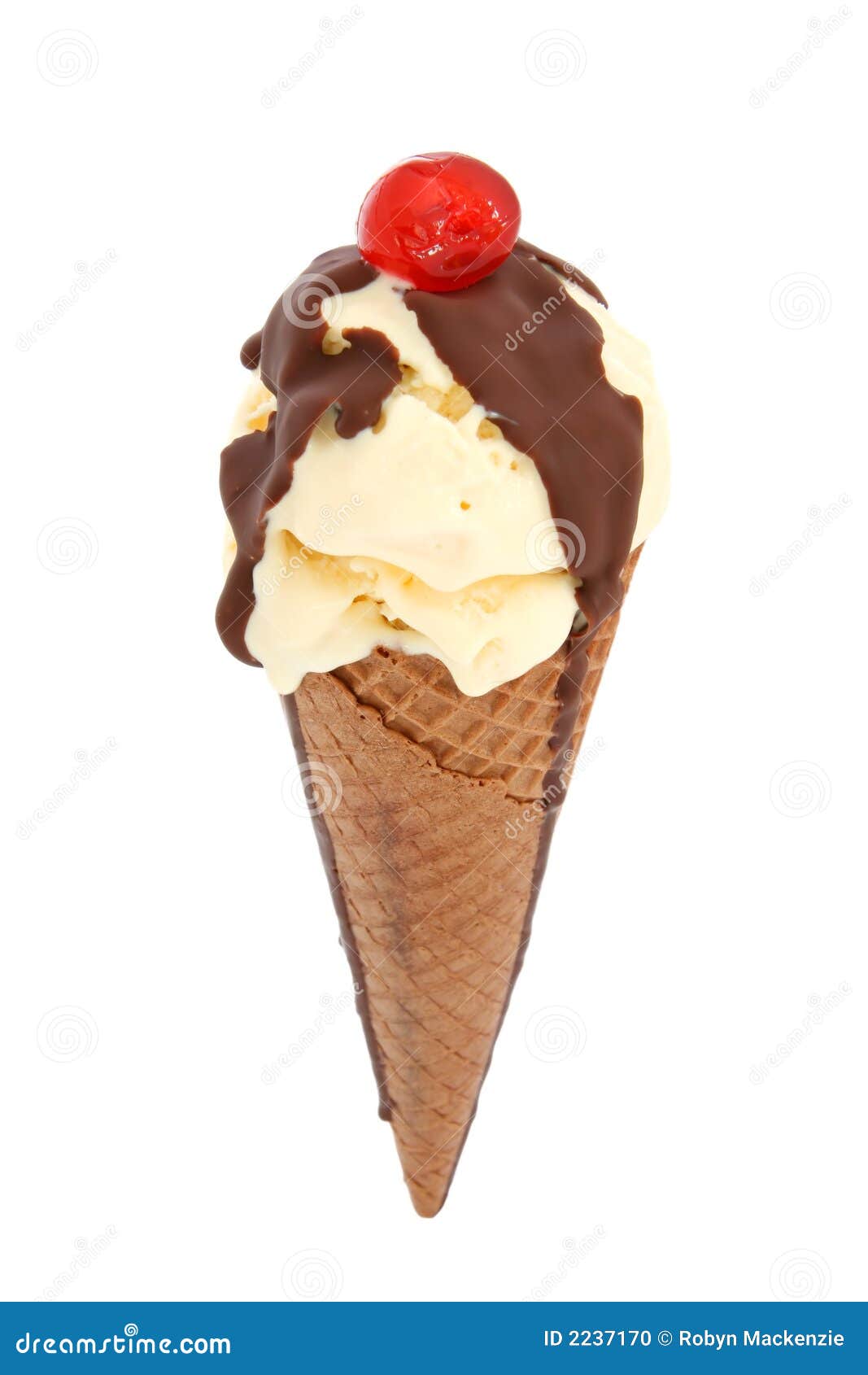 Cono de helado foto de archivo. Imagen de verano, chocolate - 2237170
