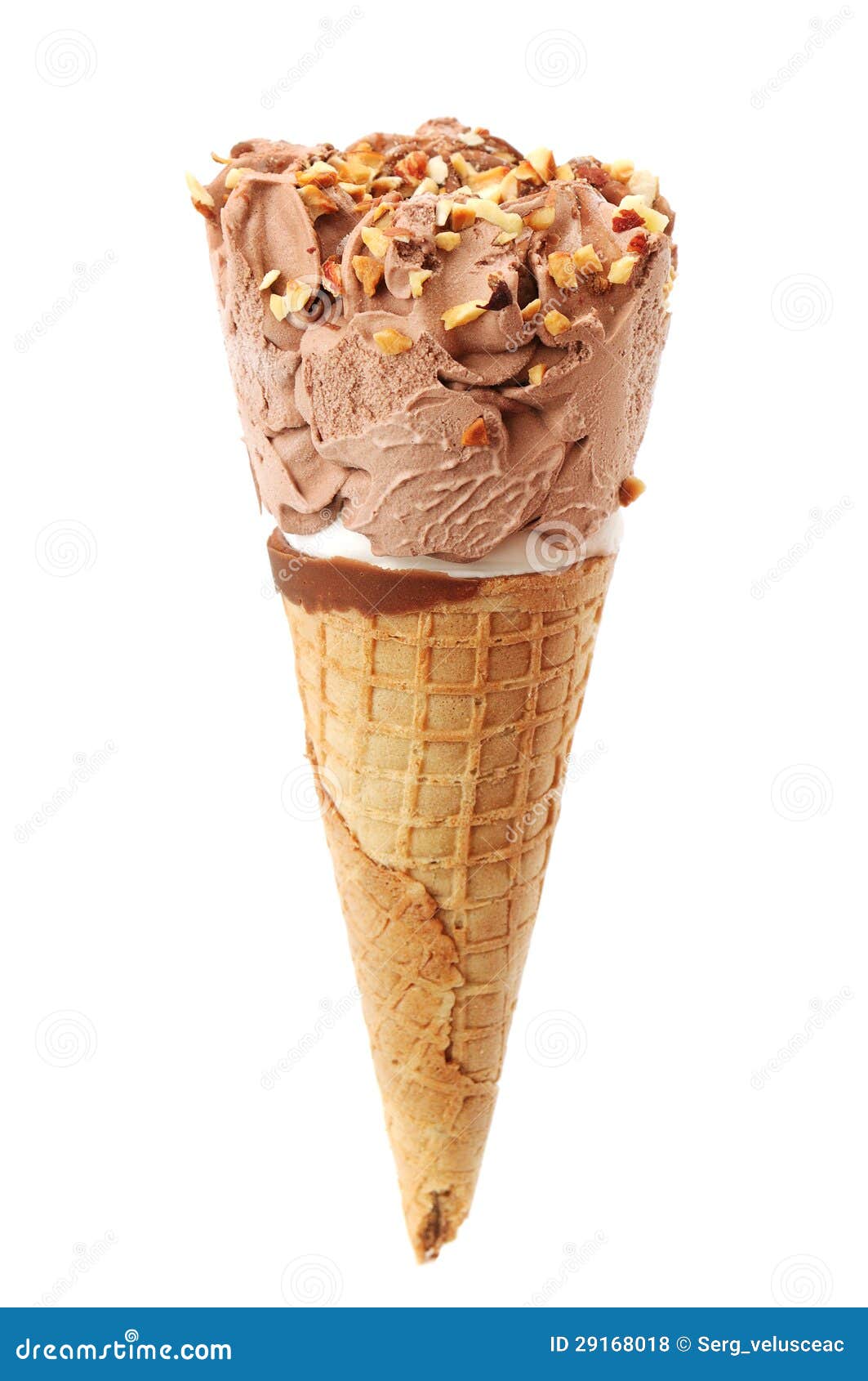 Cono de helado foto de archivo. Imagen de crema, hielo - 29168018