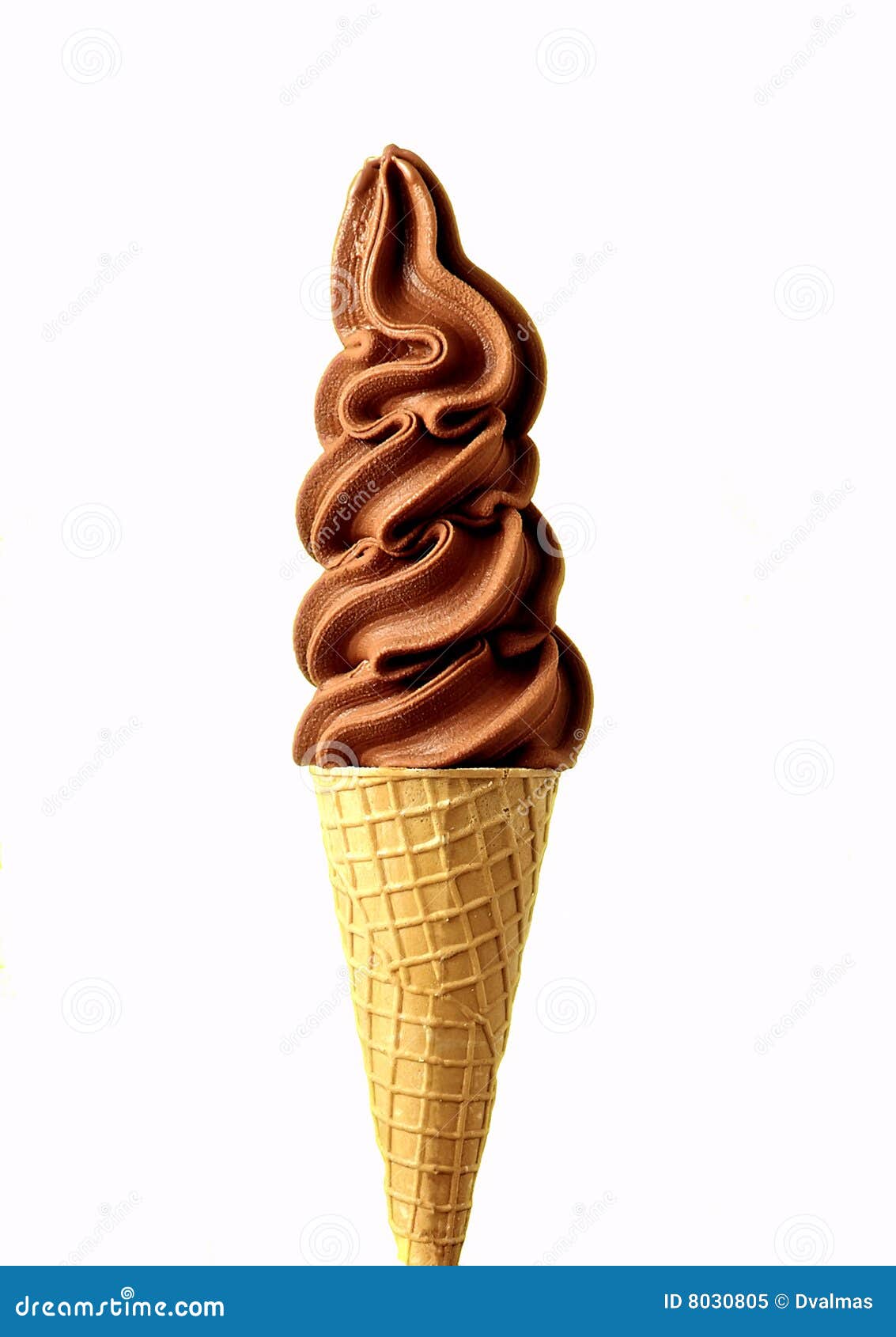 Cono De Helado De Chocolate. Imagen de archivo - Imagen de suave ...