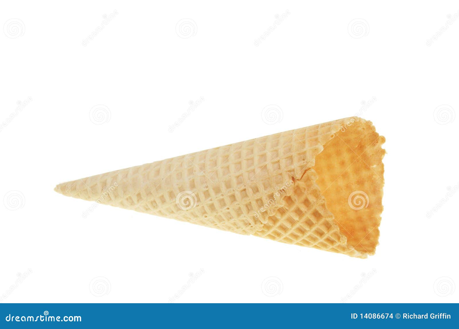 Cono Della Cialda Del Gelato Fotografia Stock - Immagine di cono ...