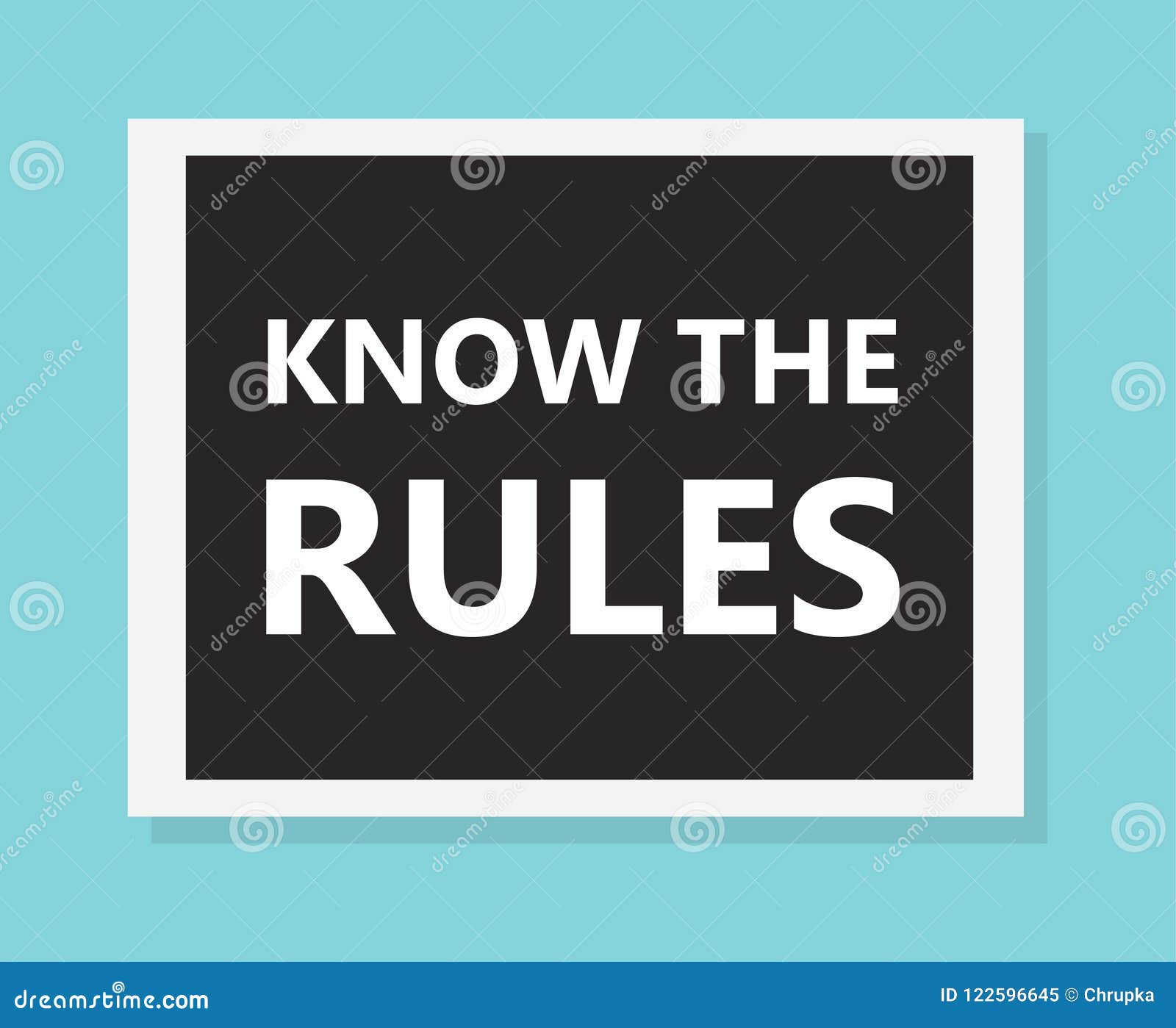 Conozca El Concepto De Las Reglas Ilustración del Vector - Ilustración ...