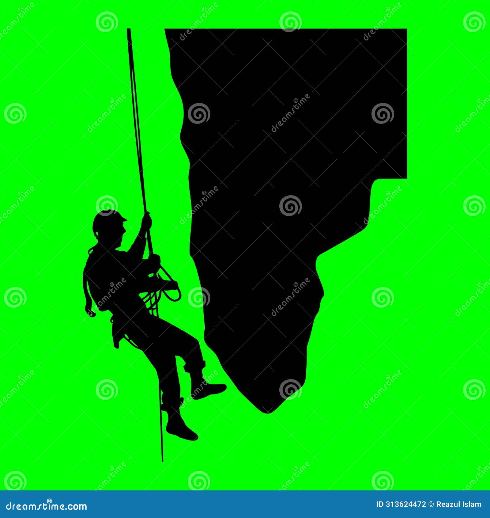 Conquer the Climb Dynamic Vector Silhouettes for Adventure Seekers ...