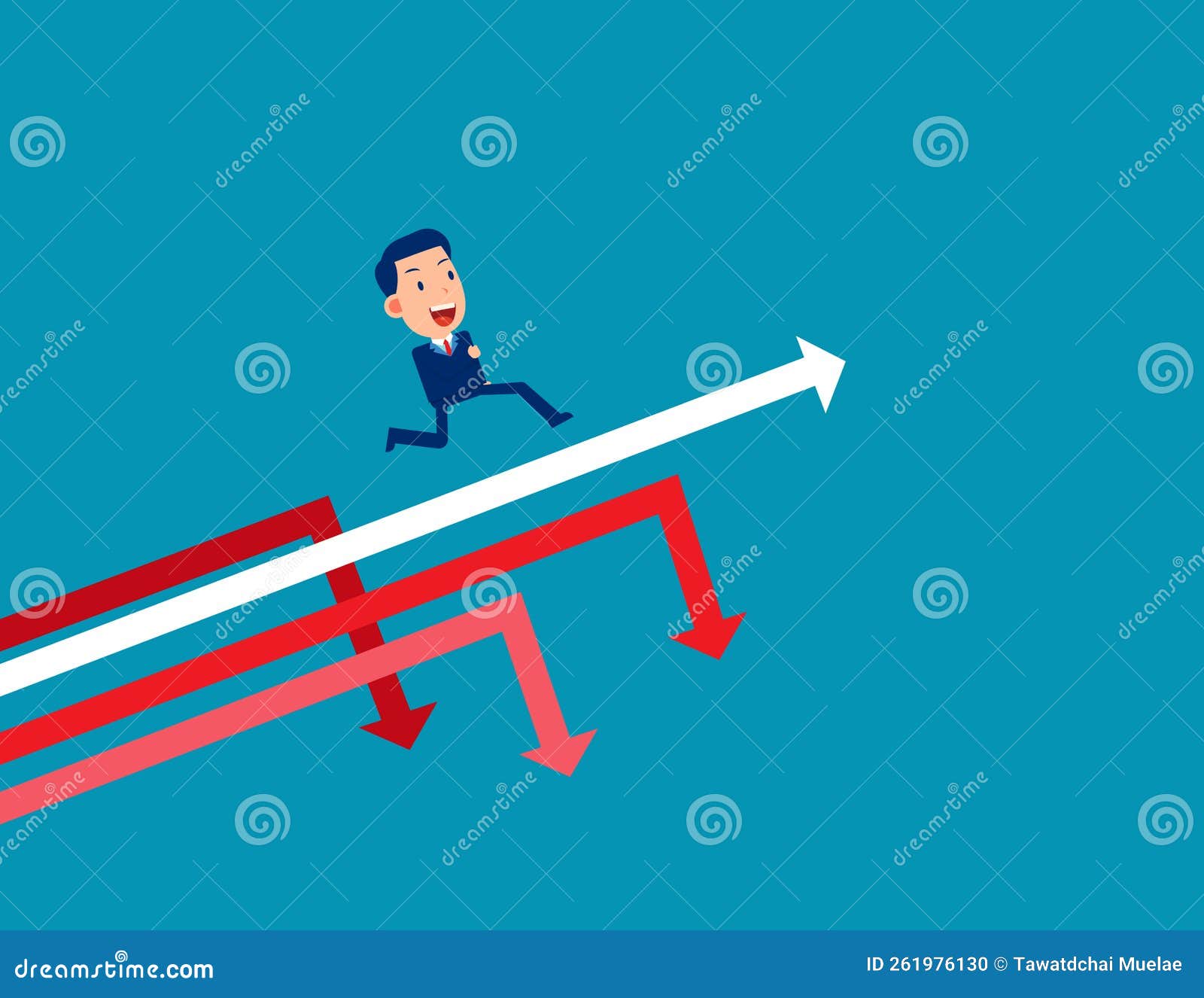 Conquering Adversity To Stand Out from among the Falling Arrows Stock ...