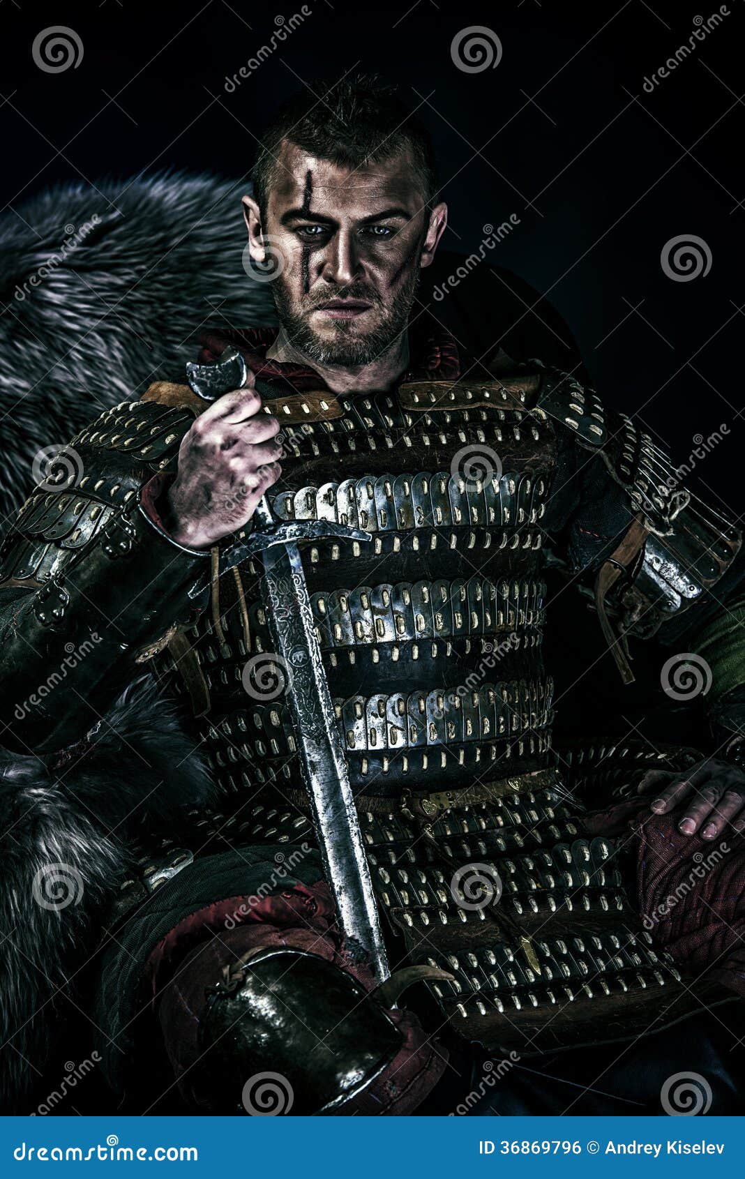 Conqueror stock photo. Image of fighter, historical, brutal - 36869796