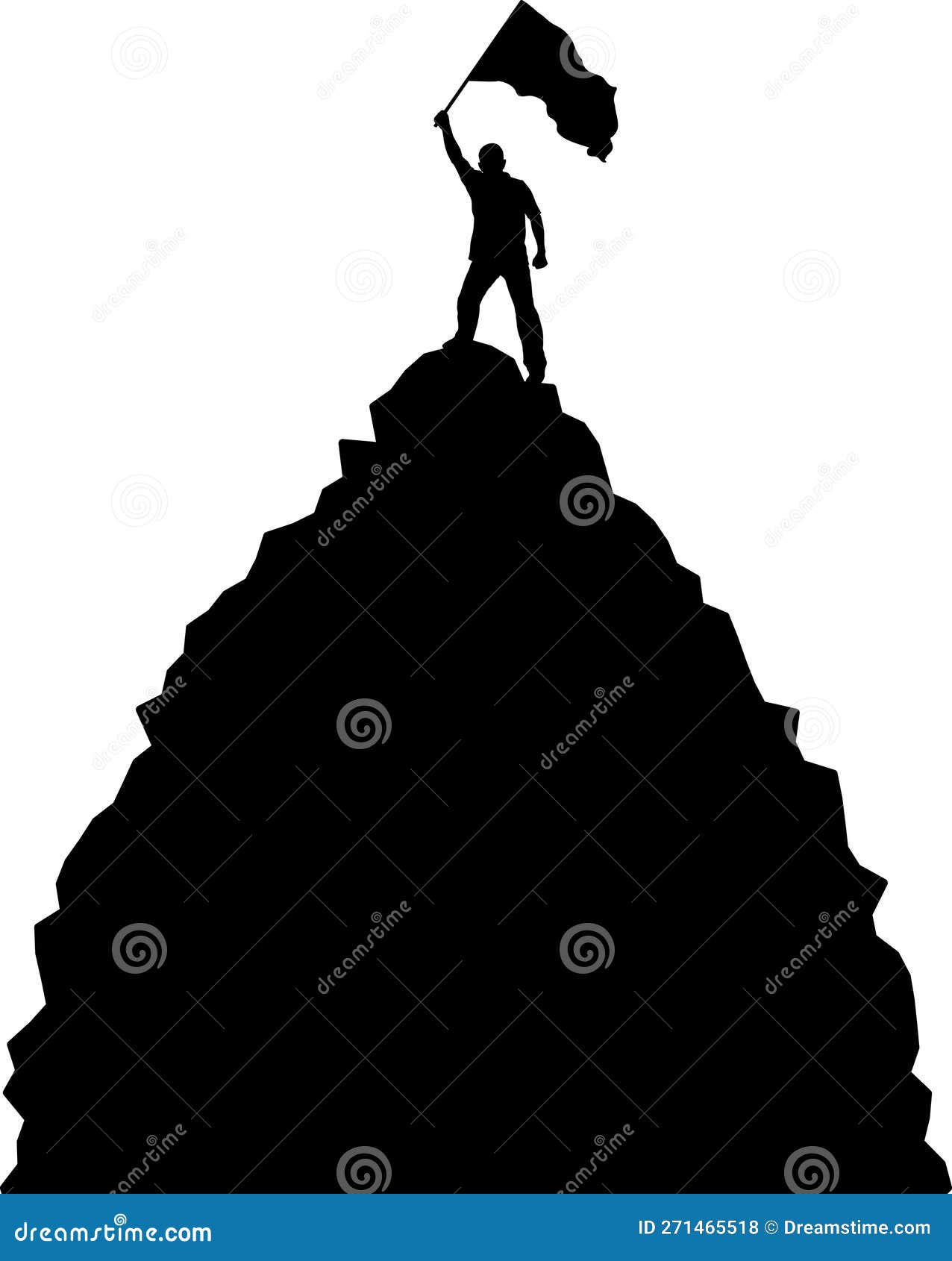 Conqueror stock vector. Illustration of sign, silhouette - 271465518