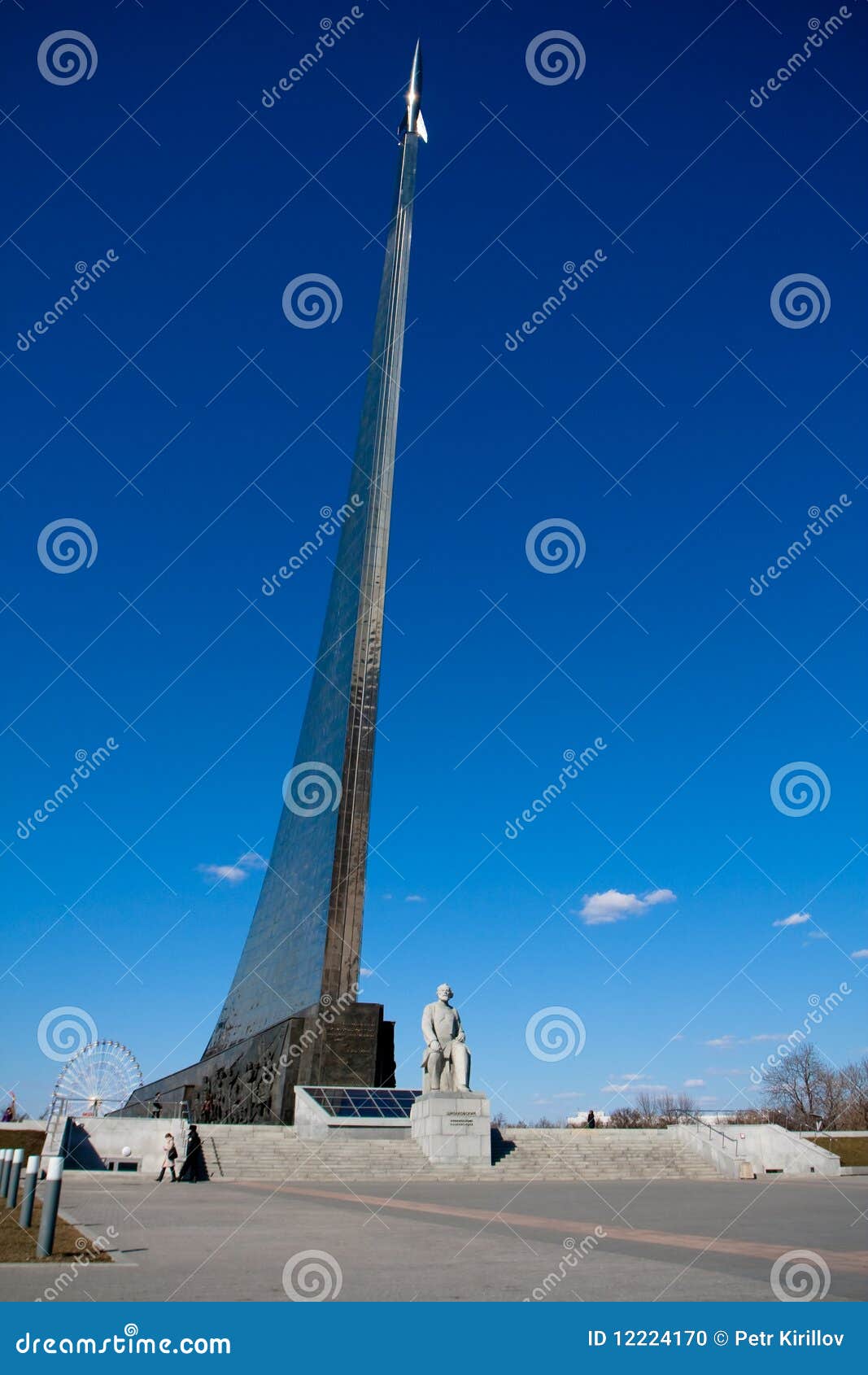 The Conquerors of Space. Monument Stock Photo - Image of blue, high ...