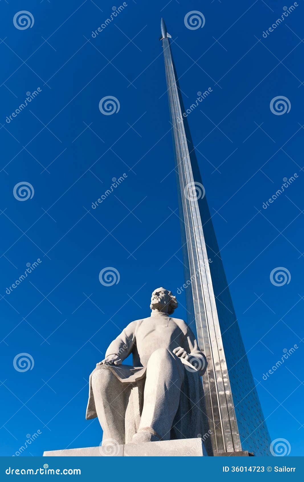 Conquerors of Space Monument Stock Image - Image of location, gagarin ...