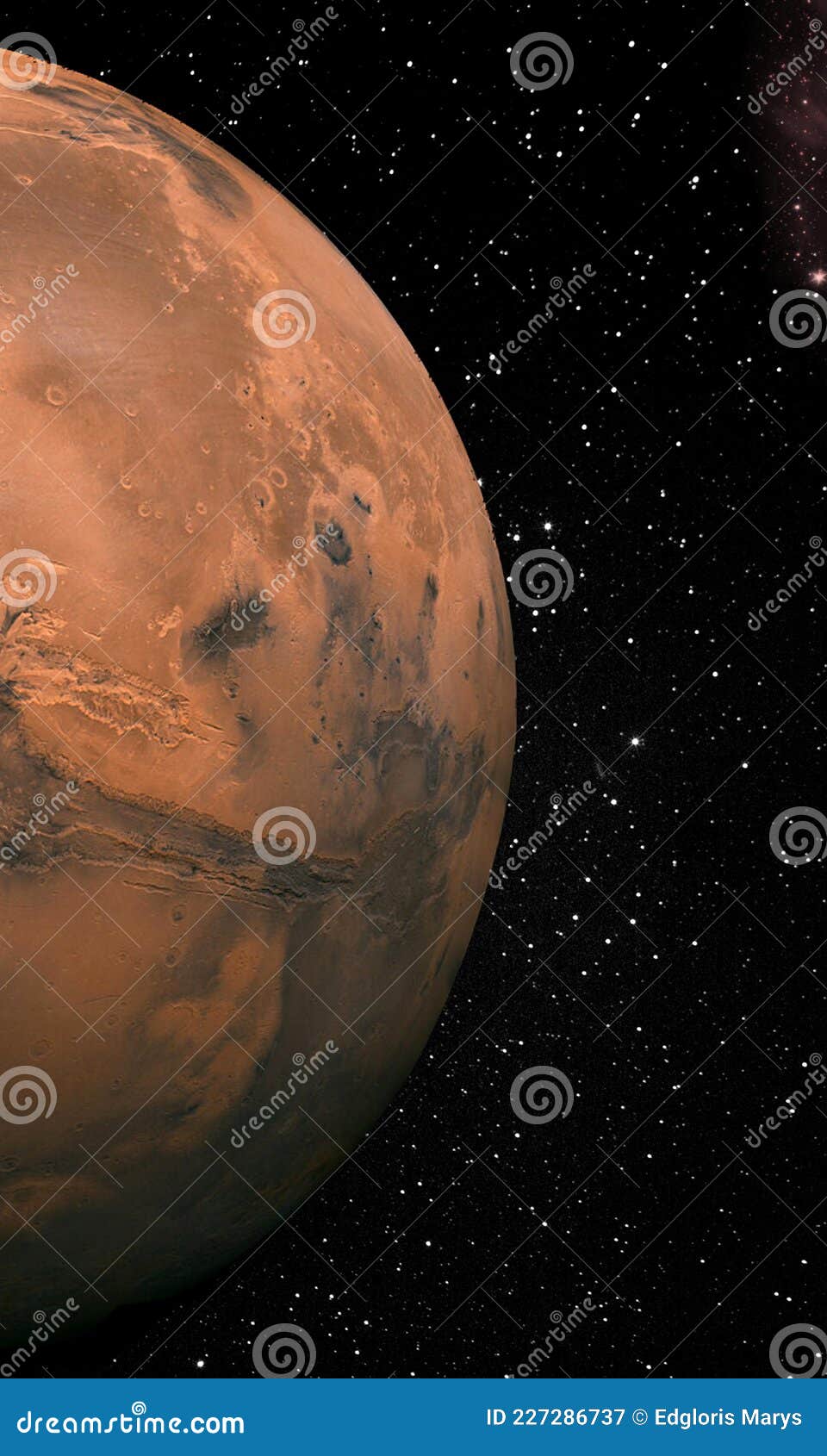 Conquest of Mars the Red Planet Stock Image - Image of composite, away ...