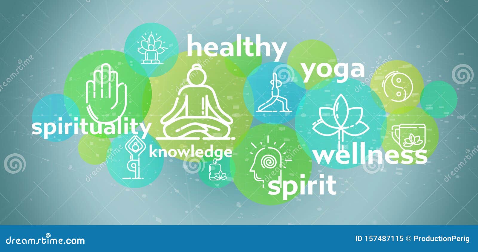 Conscious Head Icon on a Color Background Stock Illustration ...