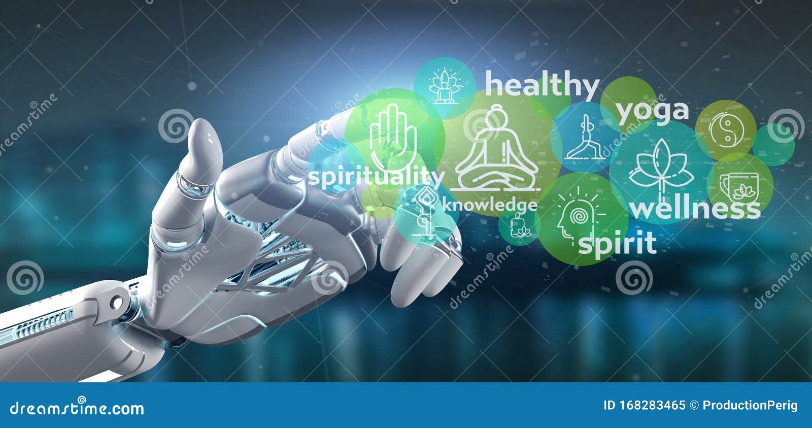 Conscious Head Icon on a Color Background Stock Image - Image of ...