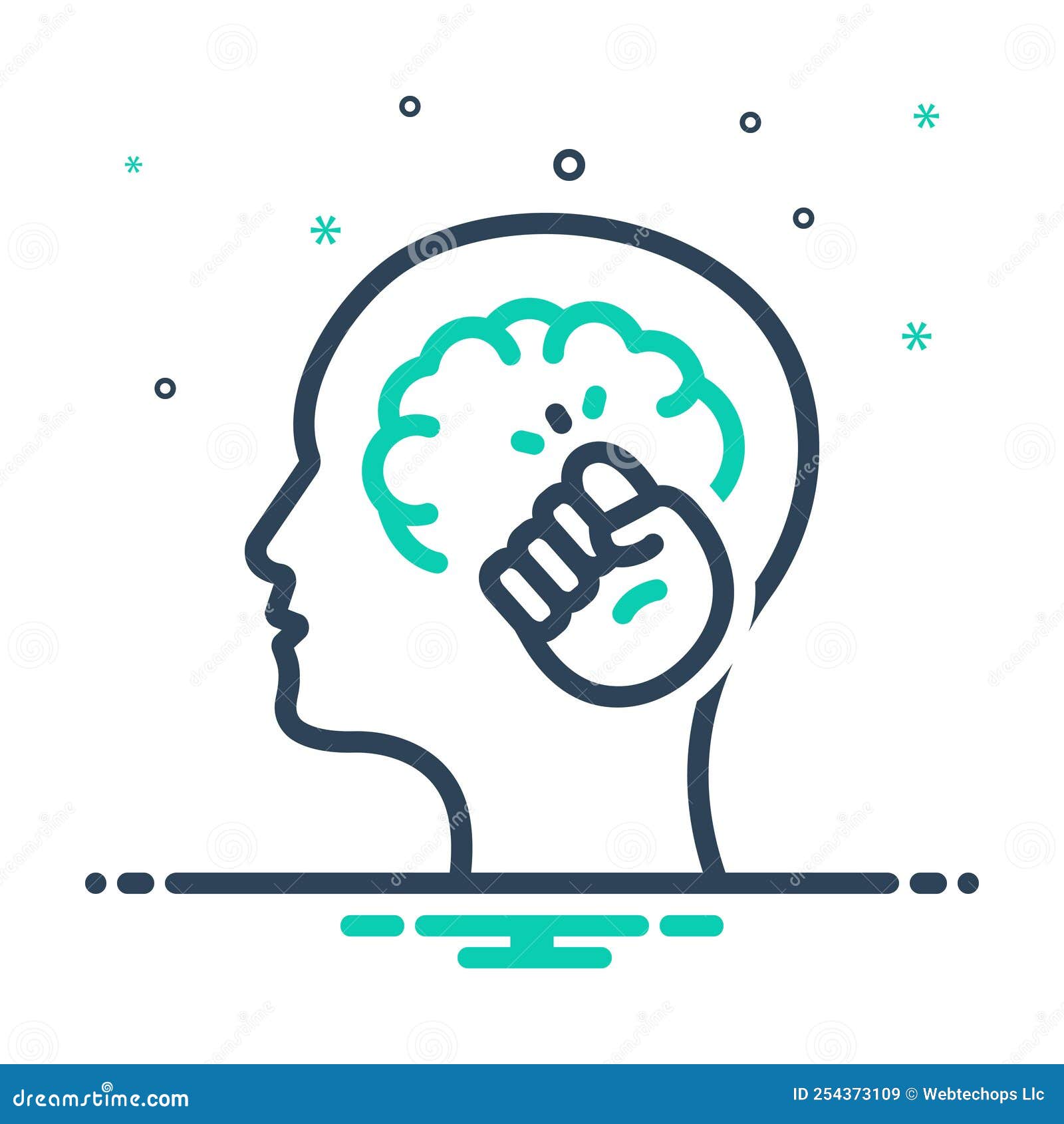 Mix Icon For Conscious, Careful And Attentive Stock Image ...