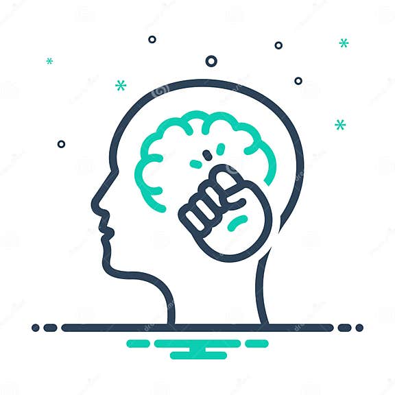 Mix Icon for Conscious, Careful and Attentive Stock Illustration ...