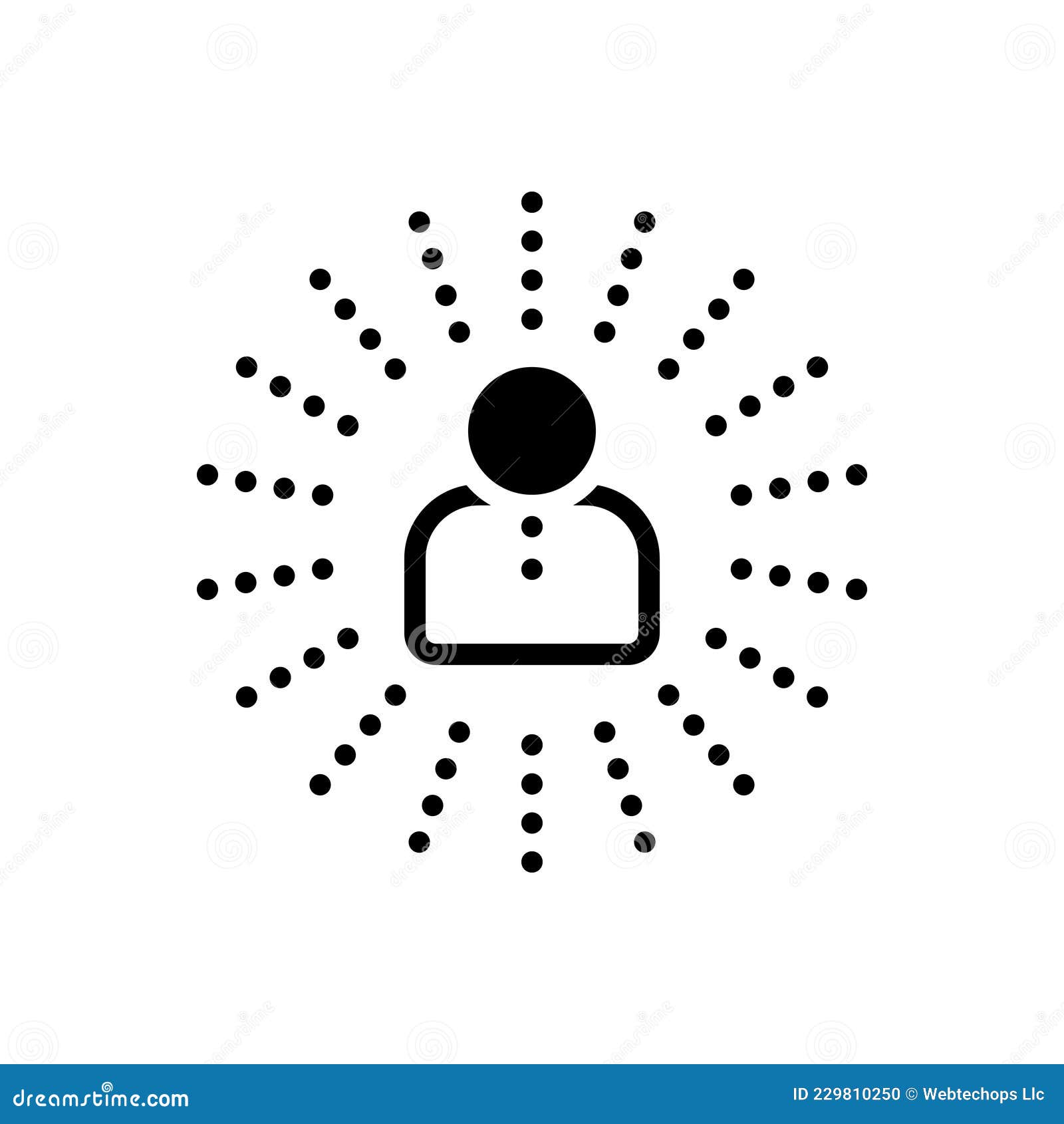Black Solid Icon for Consciousness, Awareness and Feeling Stock Vector ...